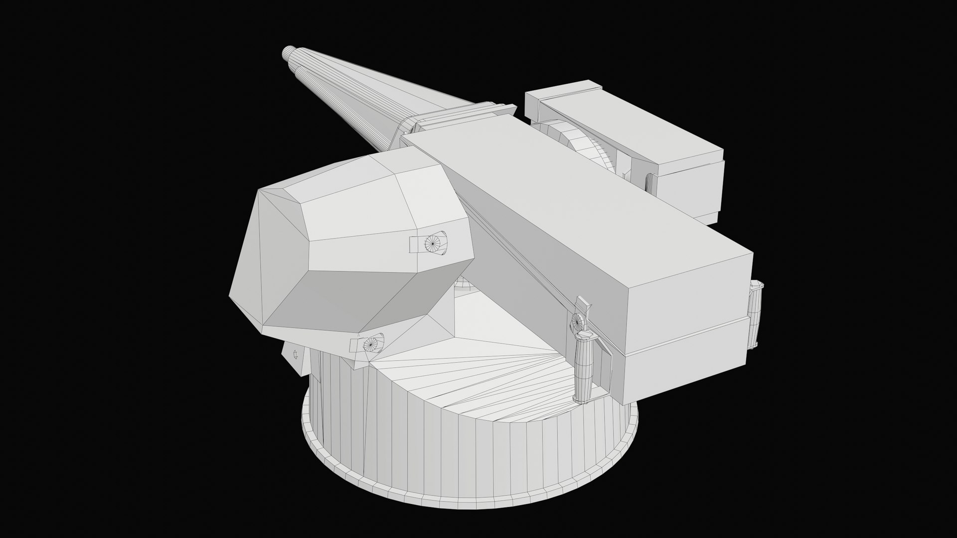 Hitrole-NT Naval Gun 3D Model - TurboSquid 2304382