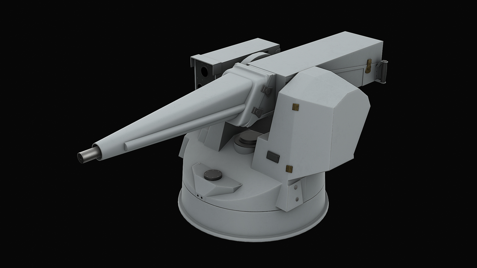 Hitrole-NT Naval Gun 3D Model - TurboSquid 2304382