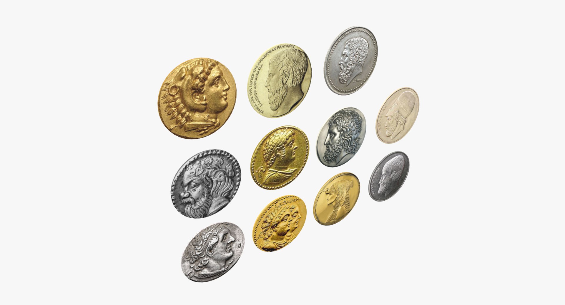 Ancient Greek Coins 3D Model - TurboSquid 1352945