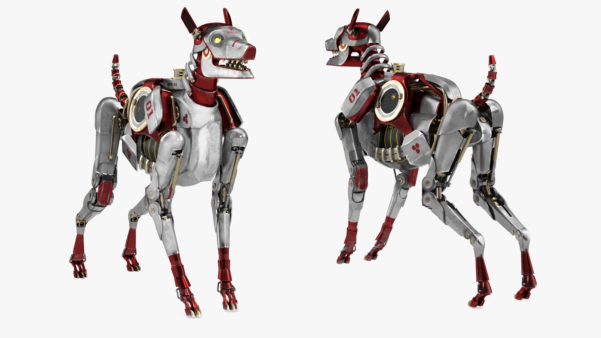 3D Futuristic Robotic Dog Concept Rigged - TurboSquid 2268841