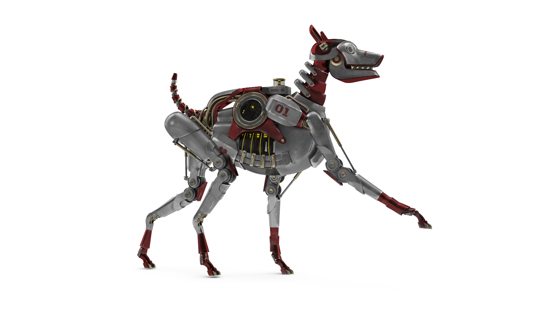 3D Futuristic Robotic Dog Concept Rigged - TurboSquid 2268841