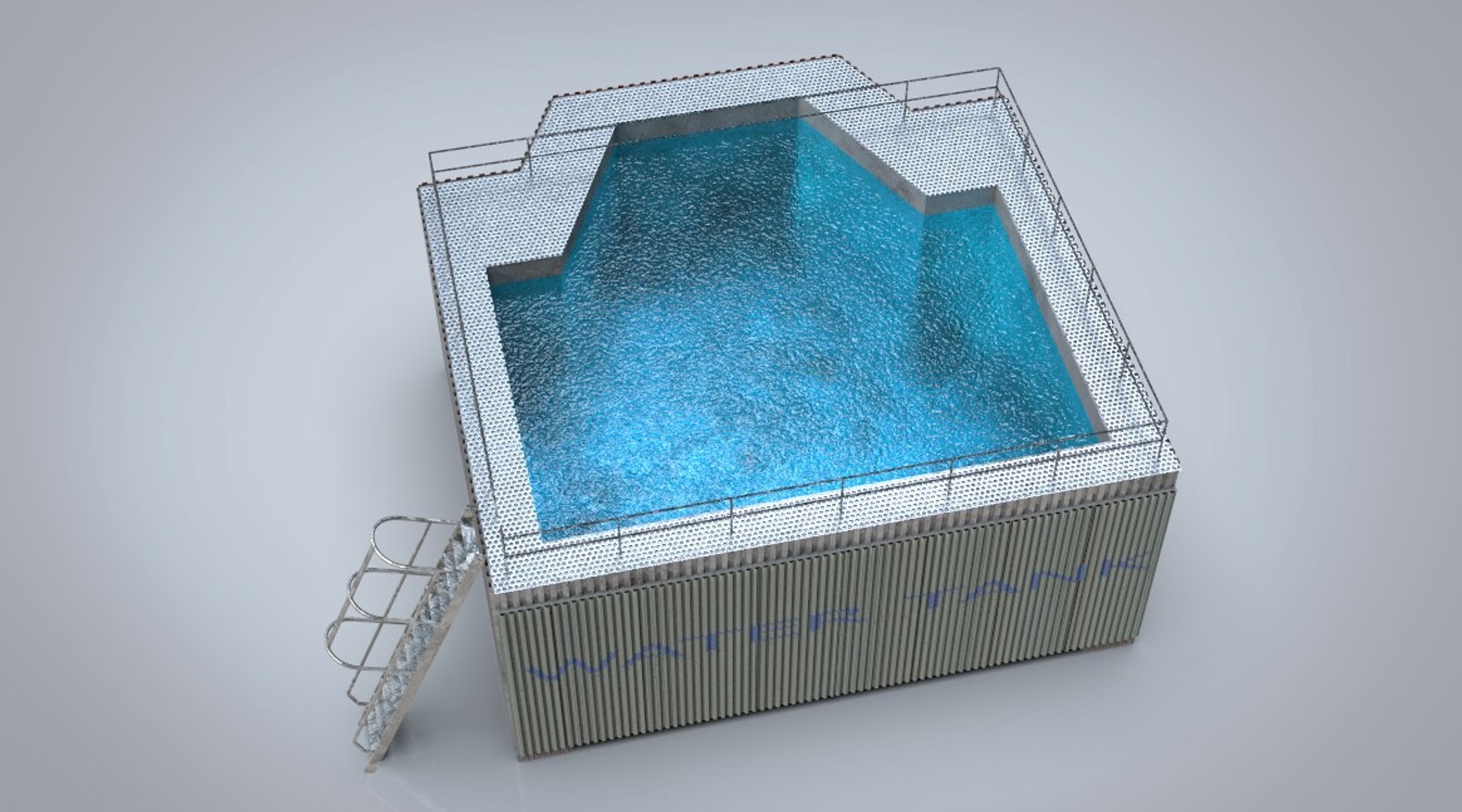 3D model water tank - TurboSquid 1656187
