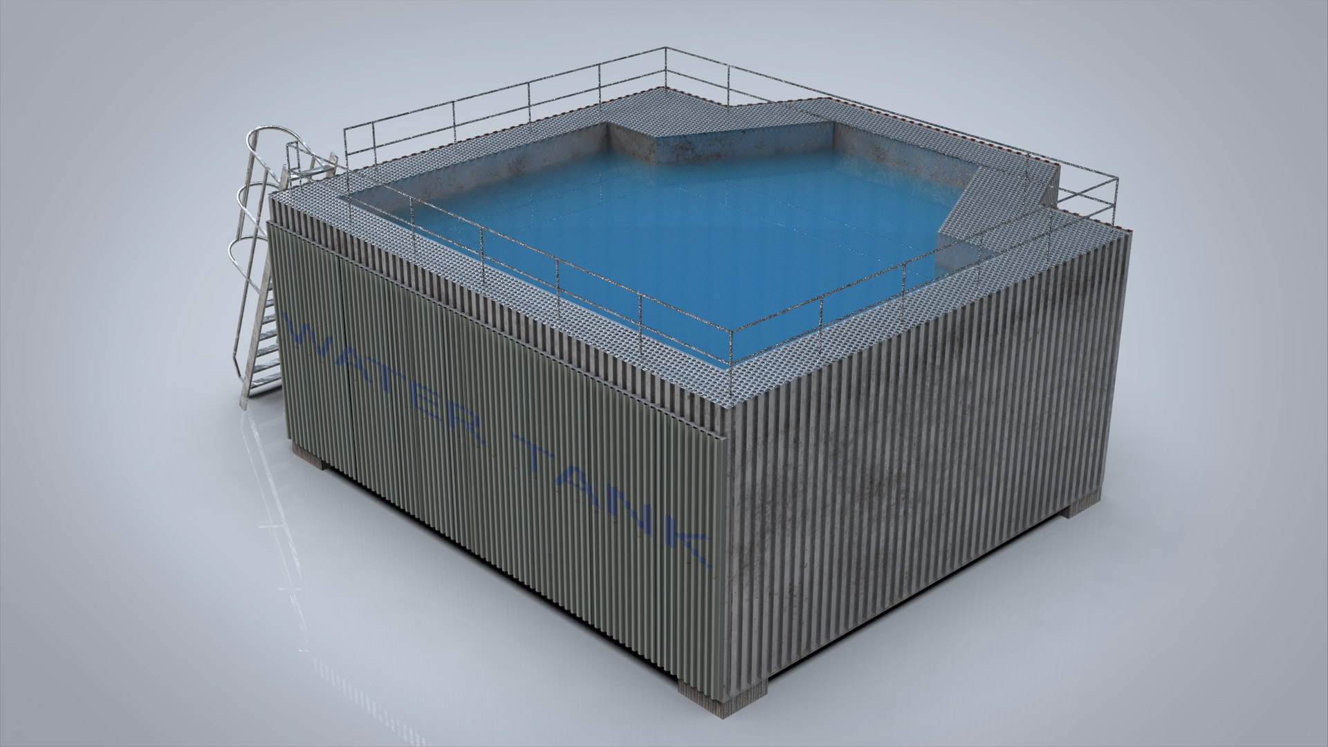 3D model water tank - TurboSquid 1656187