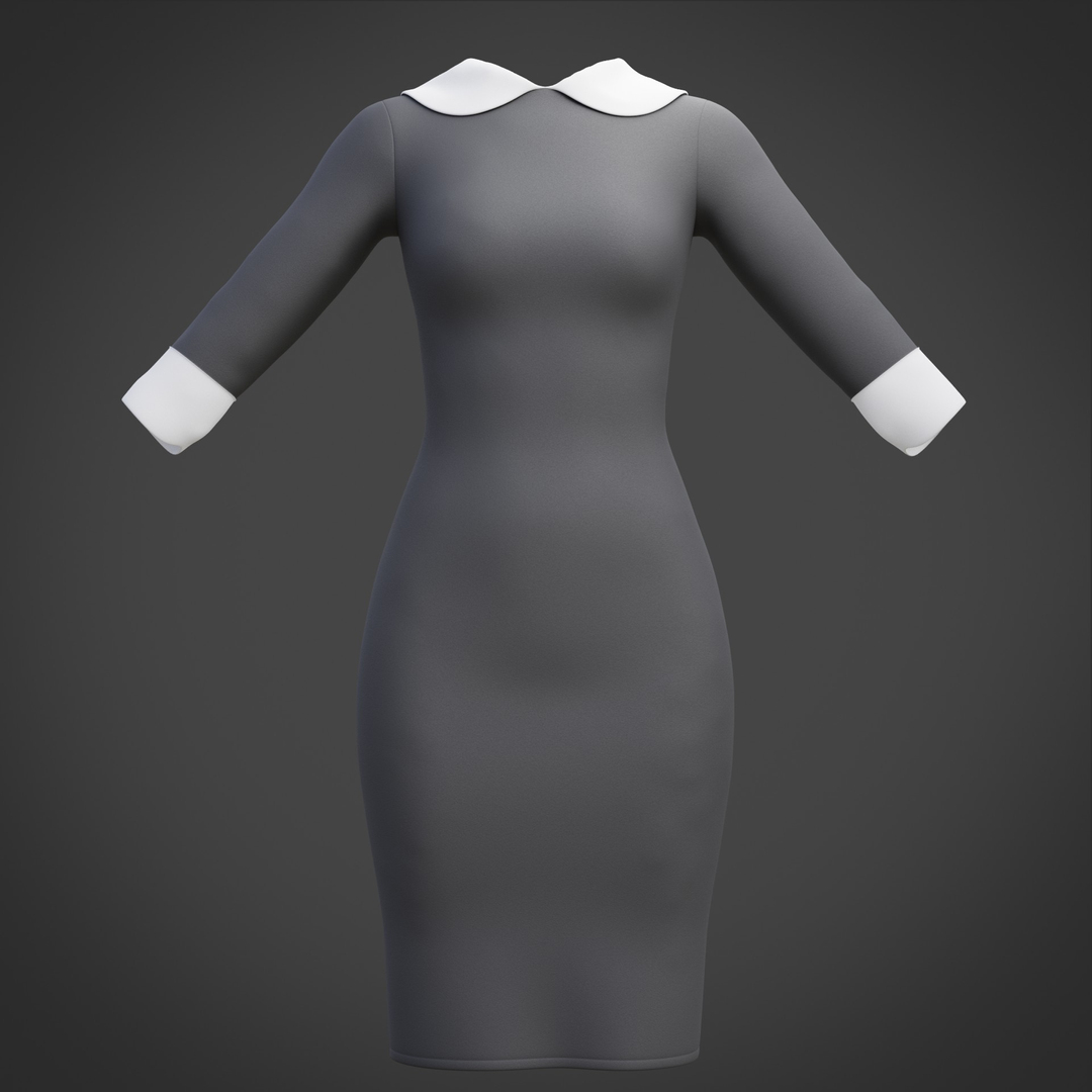 3D model female dress - TurboSquid 1696945