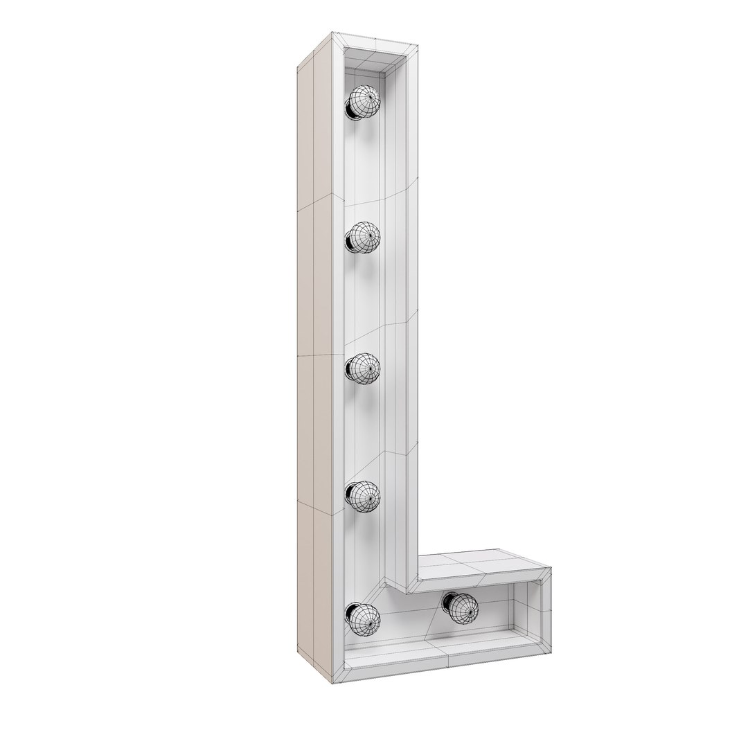 Marquee Letter L Led Glow Sign 3dmodel 3D Model - TurboSquid 1973835