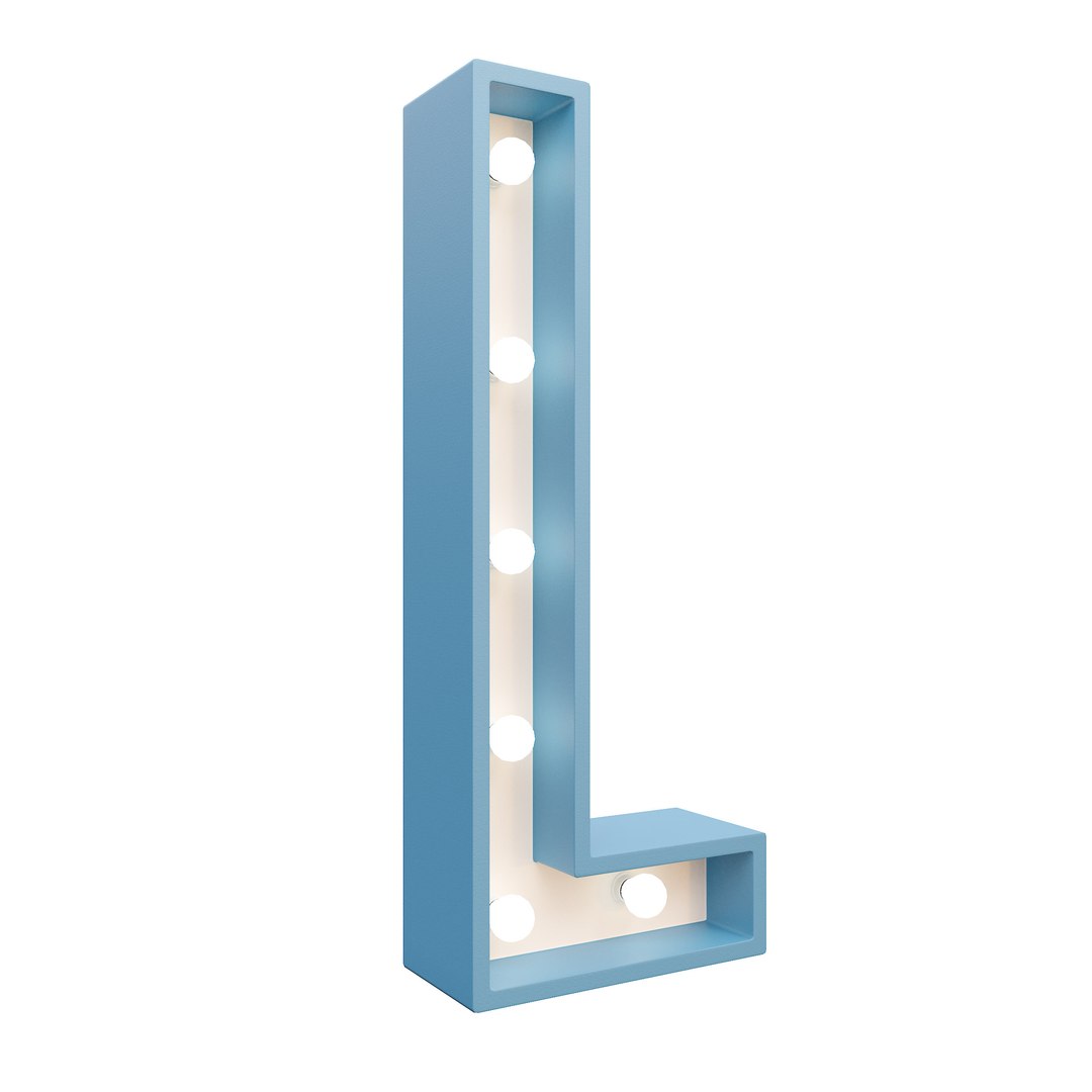 Marquee Letter L Led Glow Sign 3dmodel 3D Model - TurboSquid 1973835