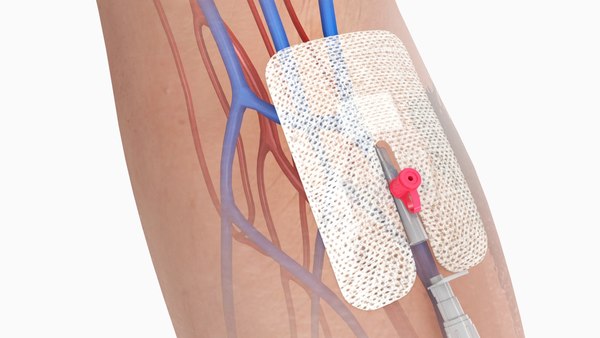 Upper limb Injected Cannula with sticky plaster 3D - TurboSquid 2016600