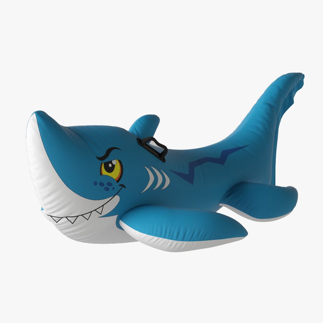 3D Pool Inflatable Shark - TurboSquid 1289069