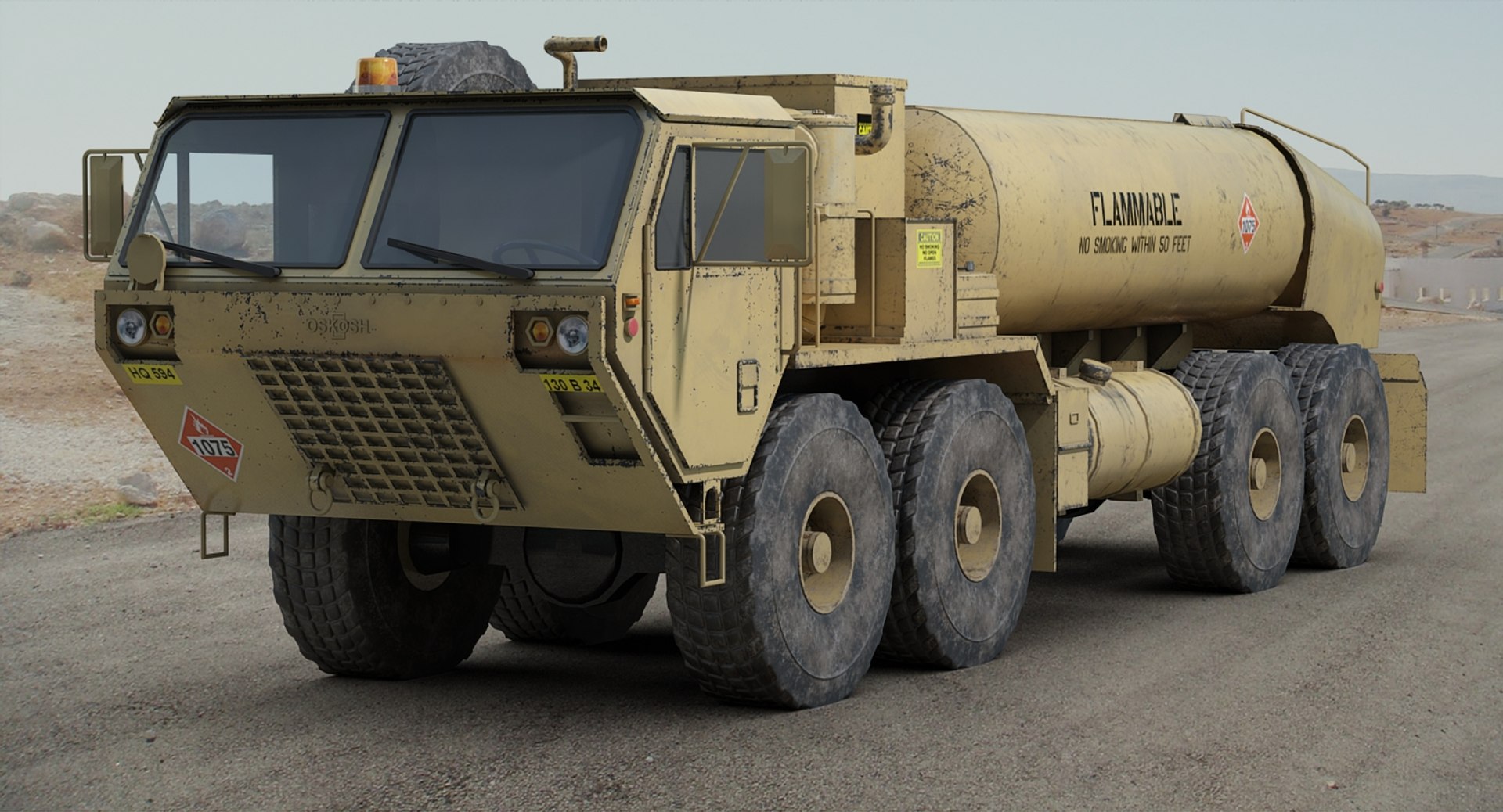 Oshkosh Hemtt M978 Fuel 3D Model - TurboSquid 1365658