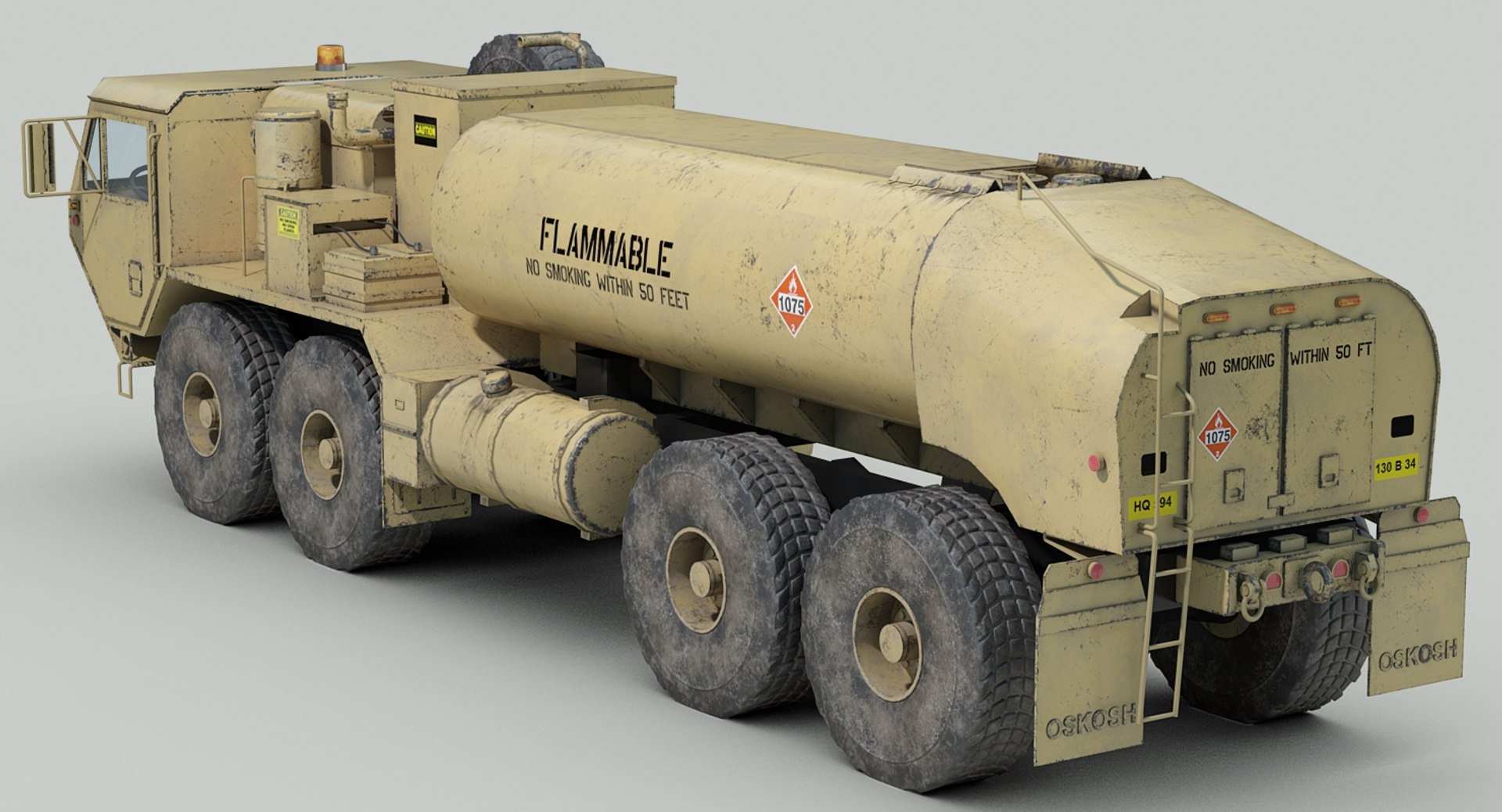 Oshkosh hemtt m978 fuel 3D model - TurboSquid 1365658