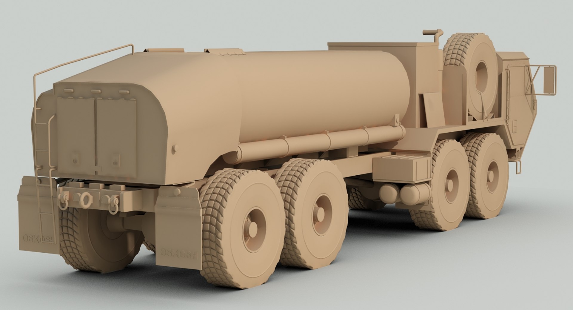 Oshkosh hemtt m978 fuel 3D model - TurboSquid 1365658