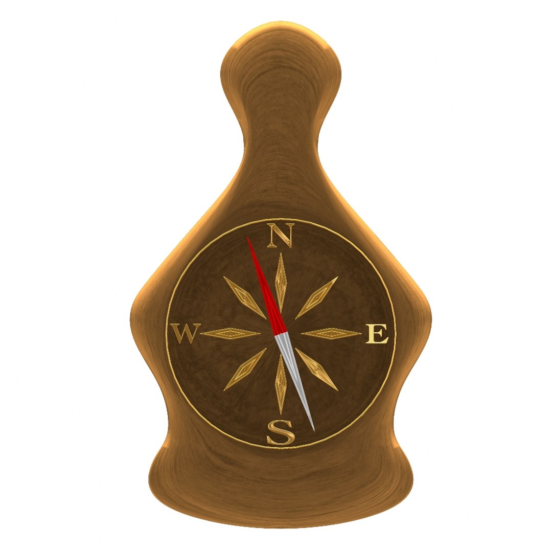 3d Model Compass