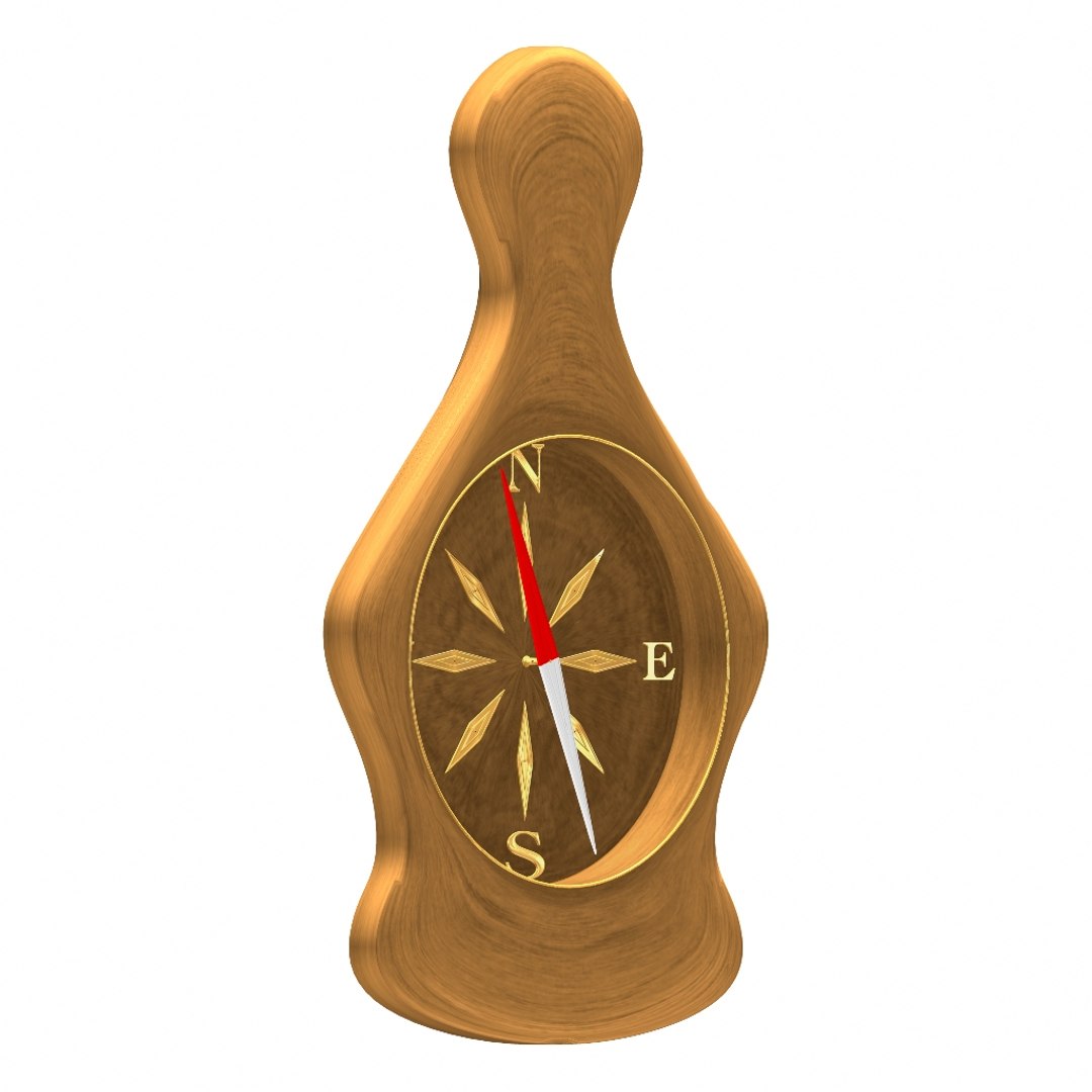 3d Model Compass