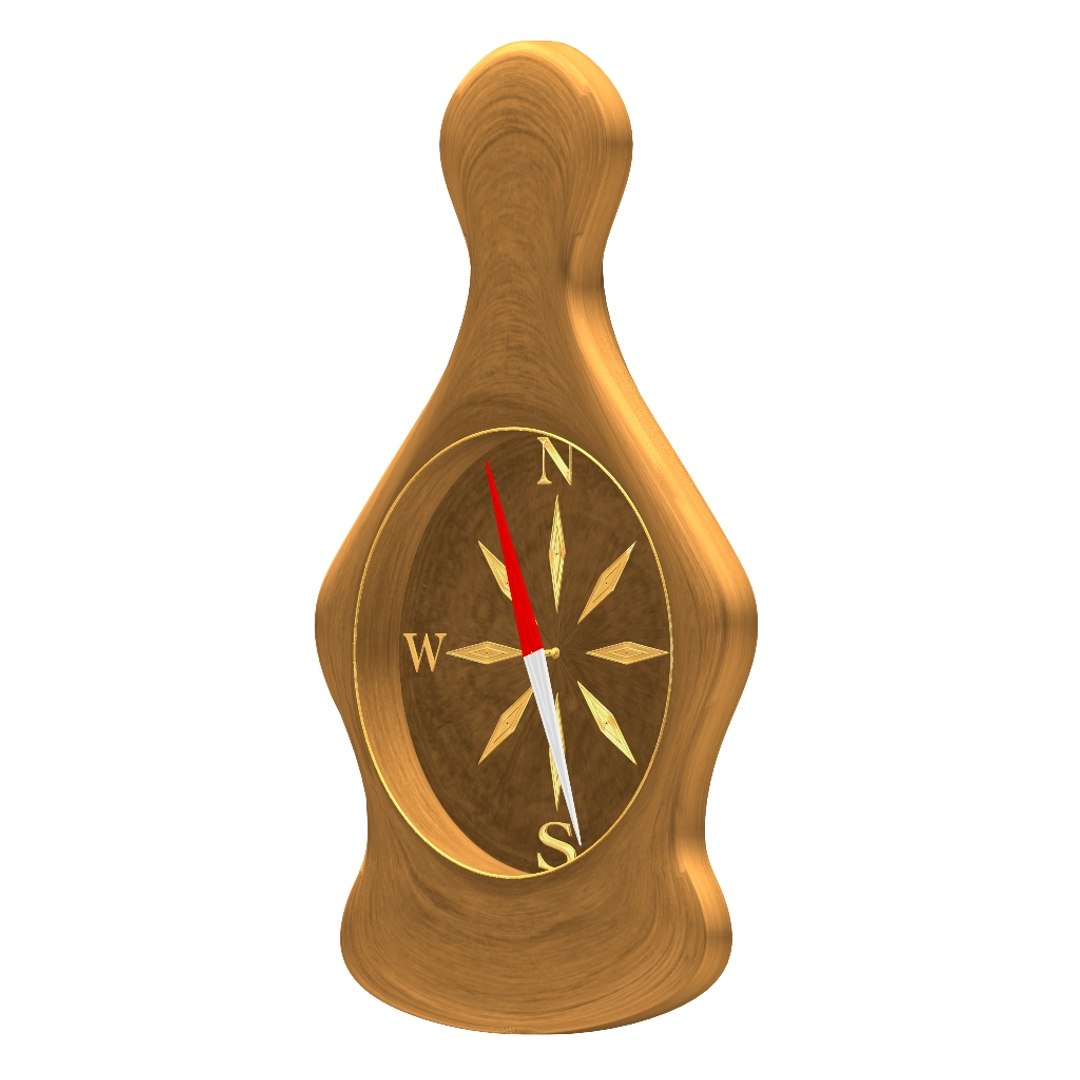 3d Model Compass