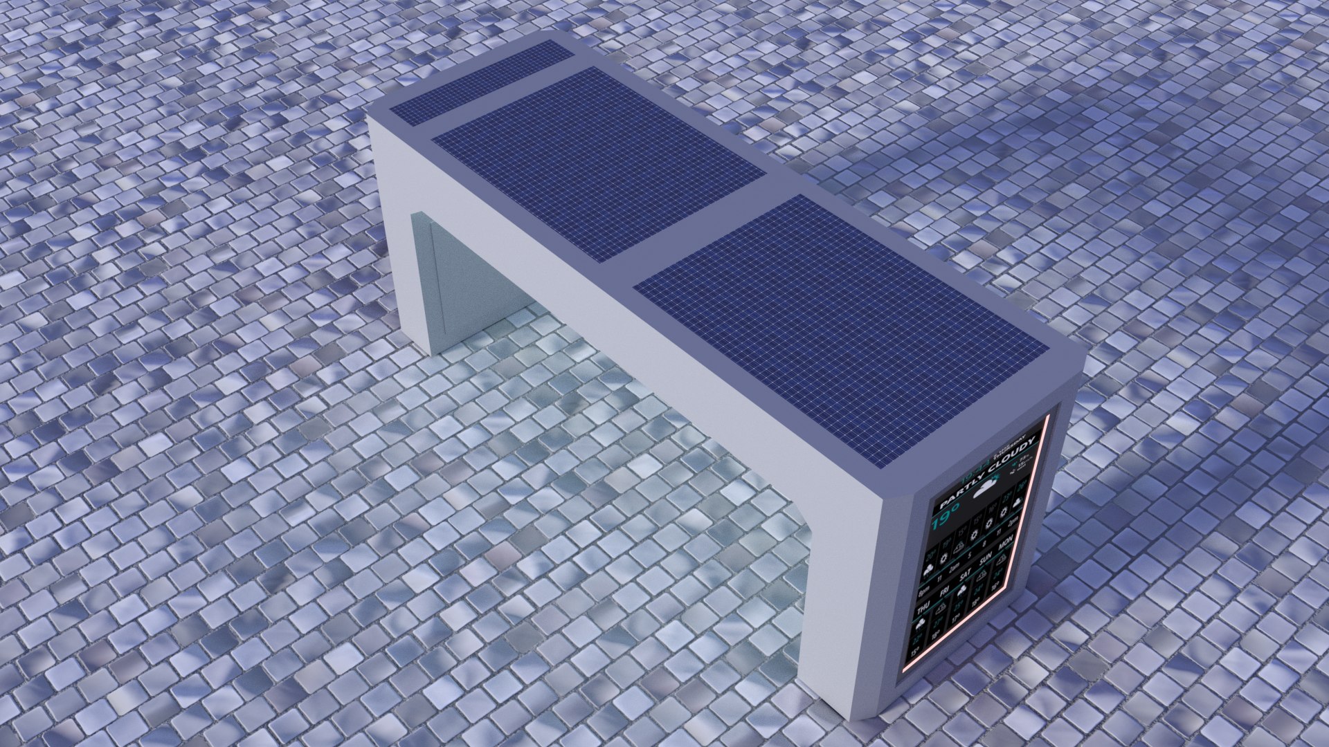 Smart Bench 3D Model - TurboSquid 1379406