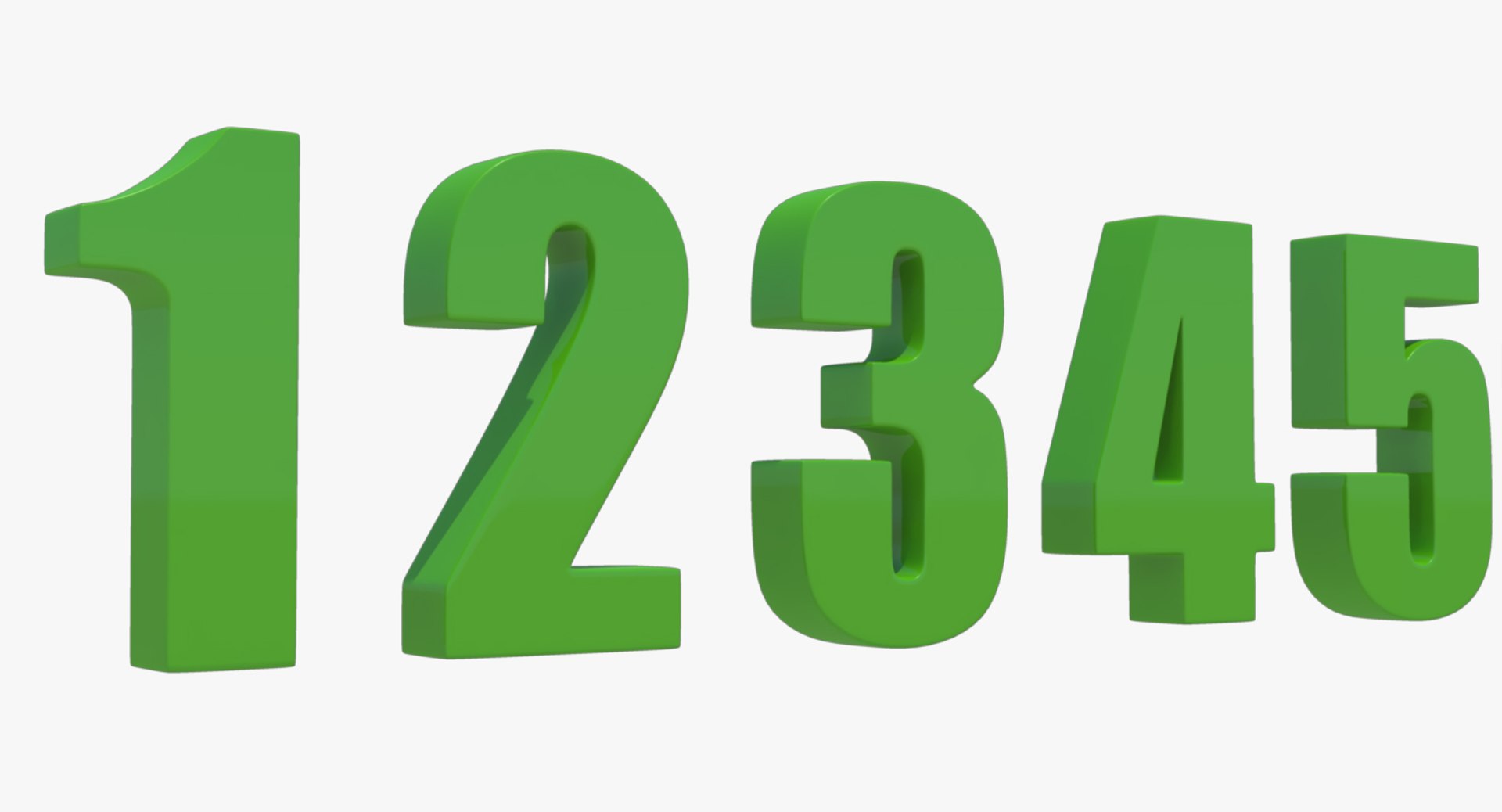 Numbers Symbols 3d X