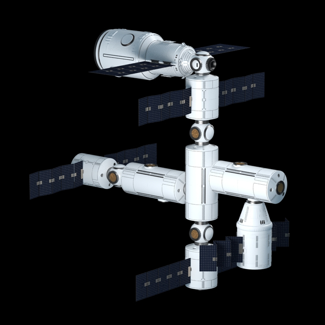 Space Station 3d Model