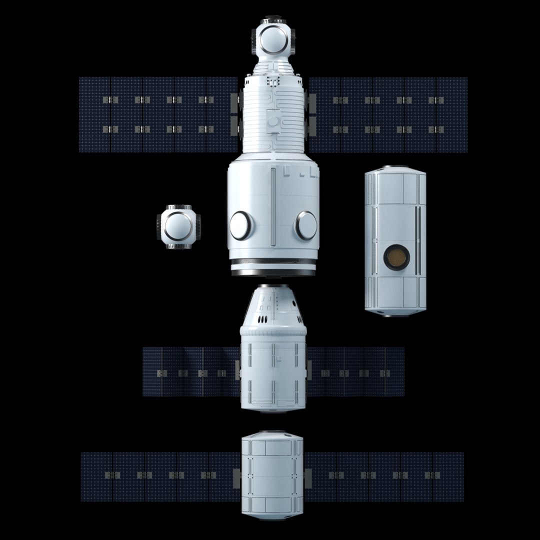 Space Station 3d Model