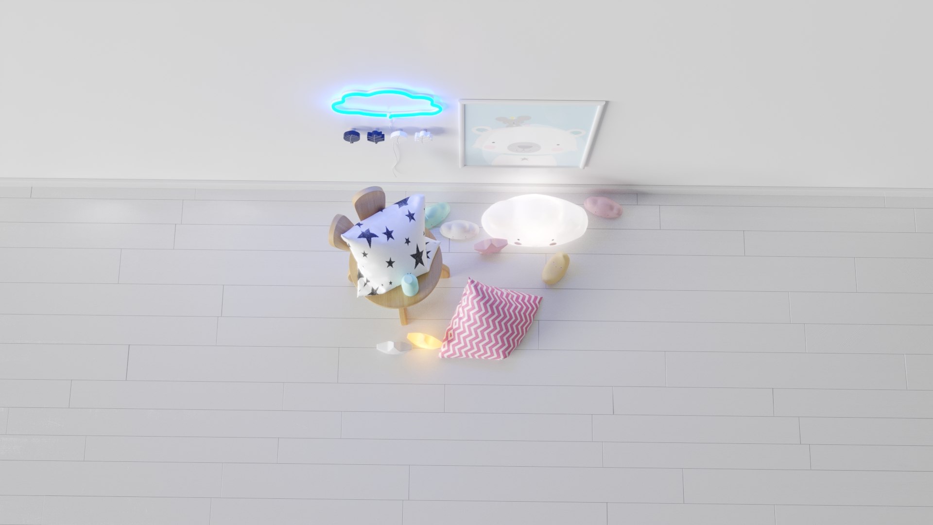 Dreamy Bedroom 3D Model - TurboSquid 2197922