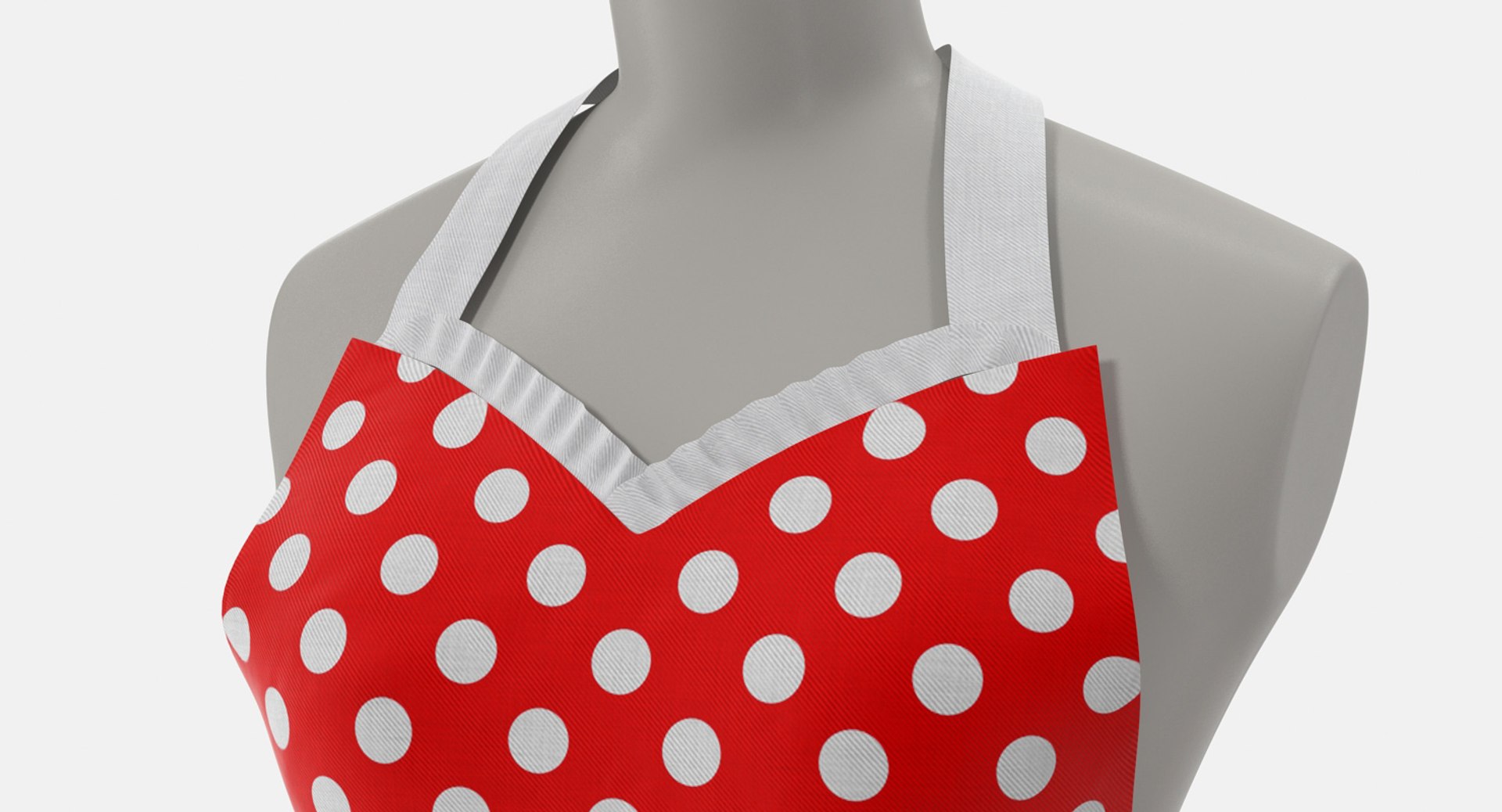 3D Retro Kitchen Apron Mannequin - TurboSquid 1303769