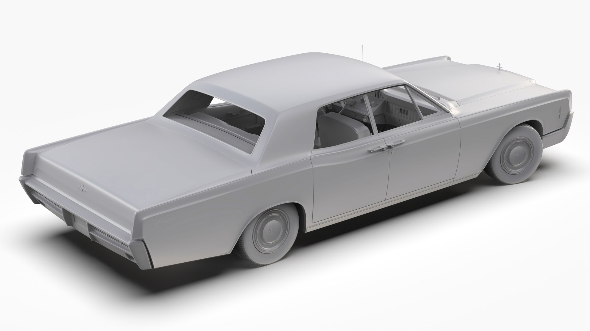 3D Model Lincoln Continental Sedan 1966 - TurboSquid 2146565