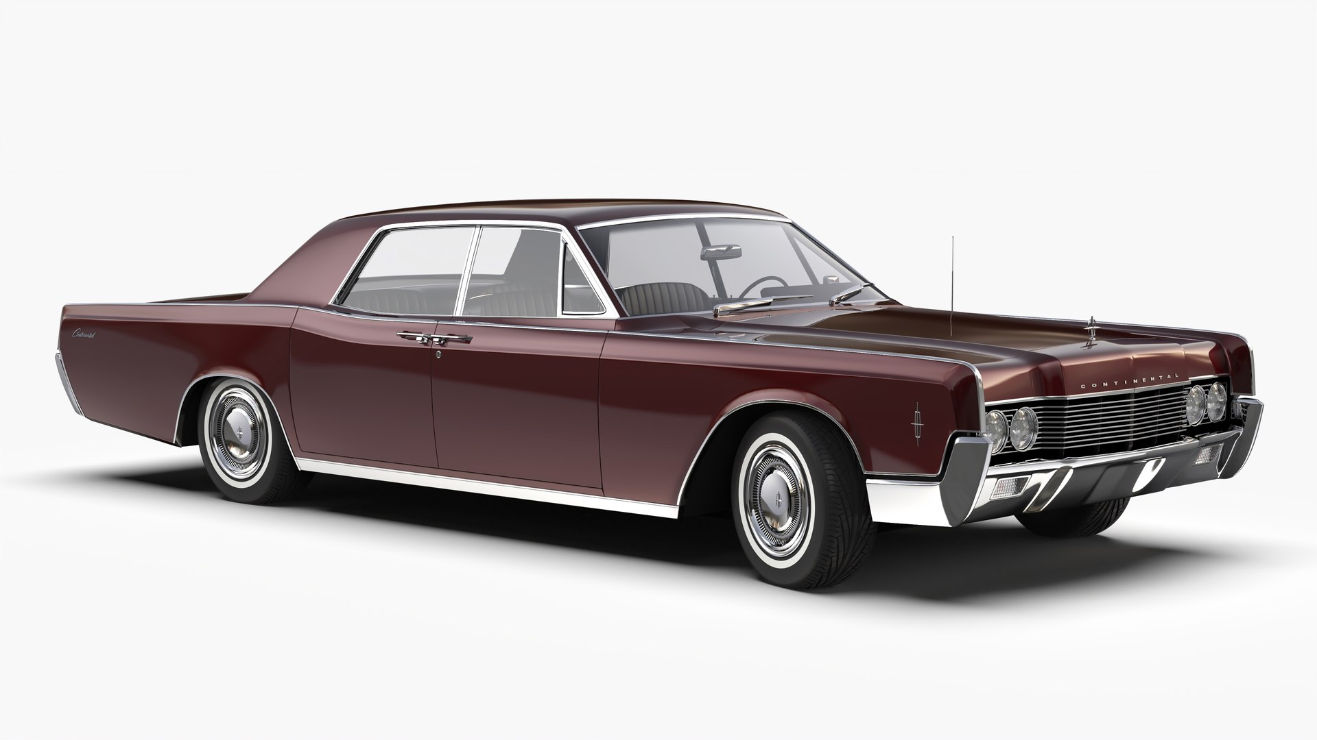 3D Model Lincoln Continental Sedan 1966 - TurboSquid 2146565