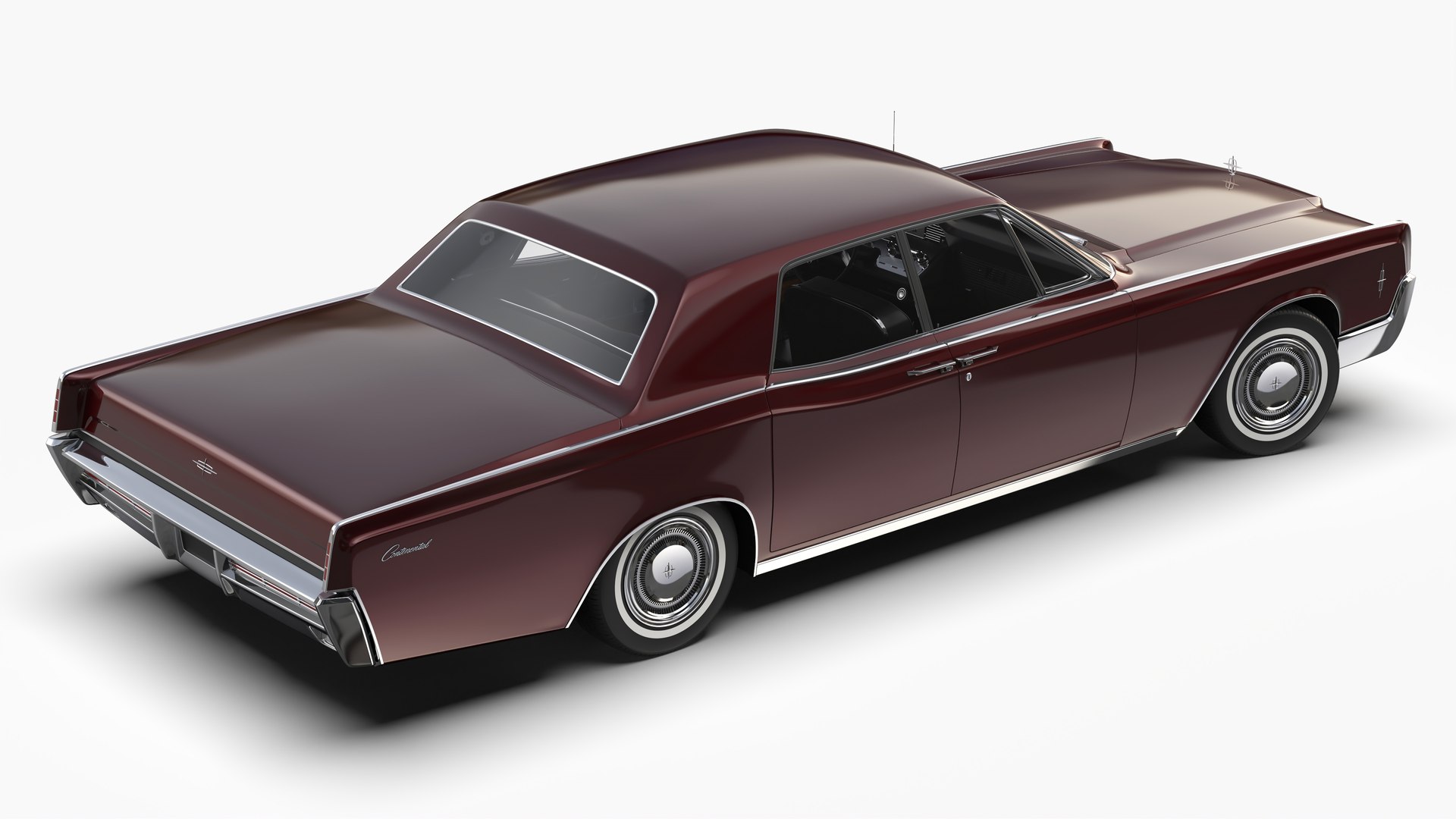 3D Model Lincoln Continental Sedan 1966 - TurboSquid 2146565