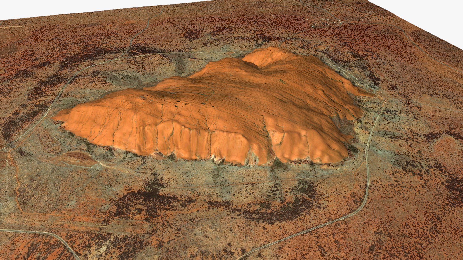 3D Uluru - Ayers Rock - TurboSquid 1989243