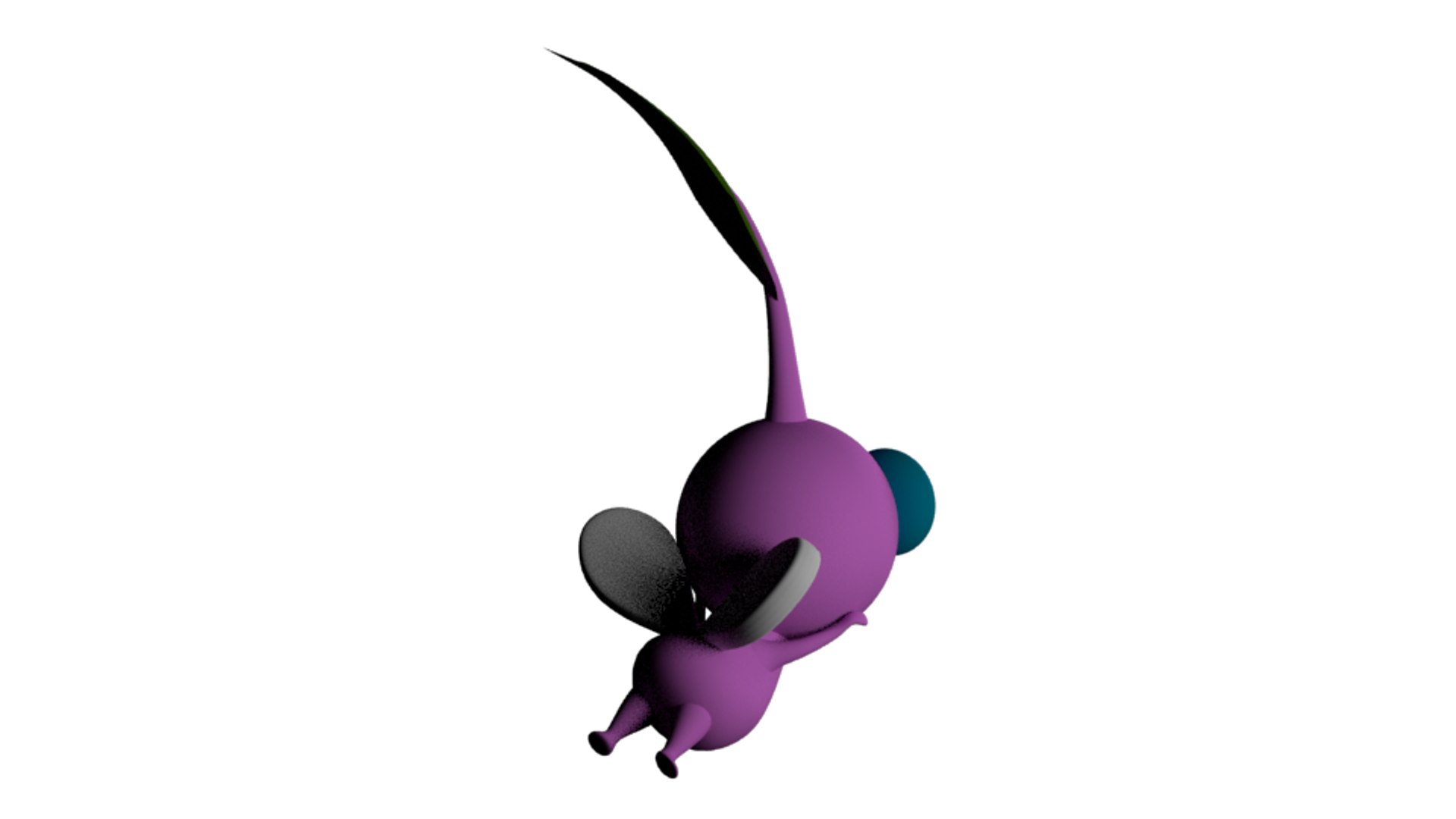 Pink Pikmin Model - TurboSquid 1657379