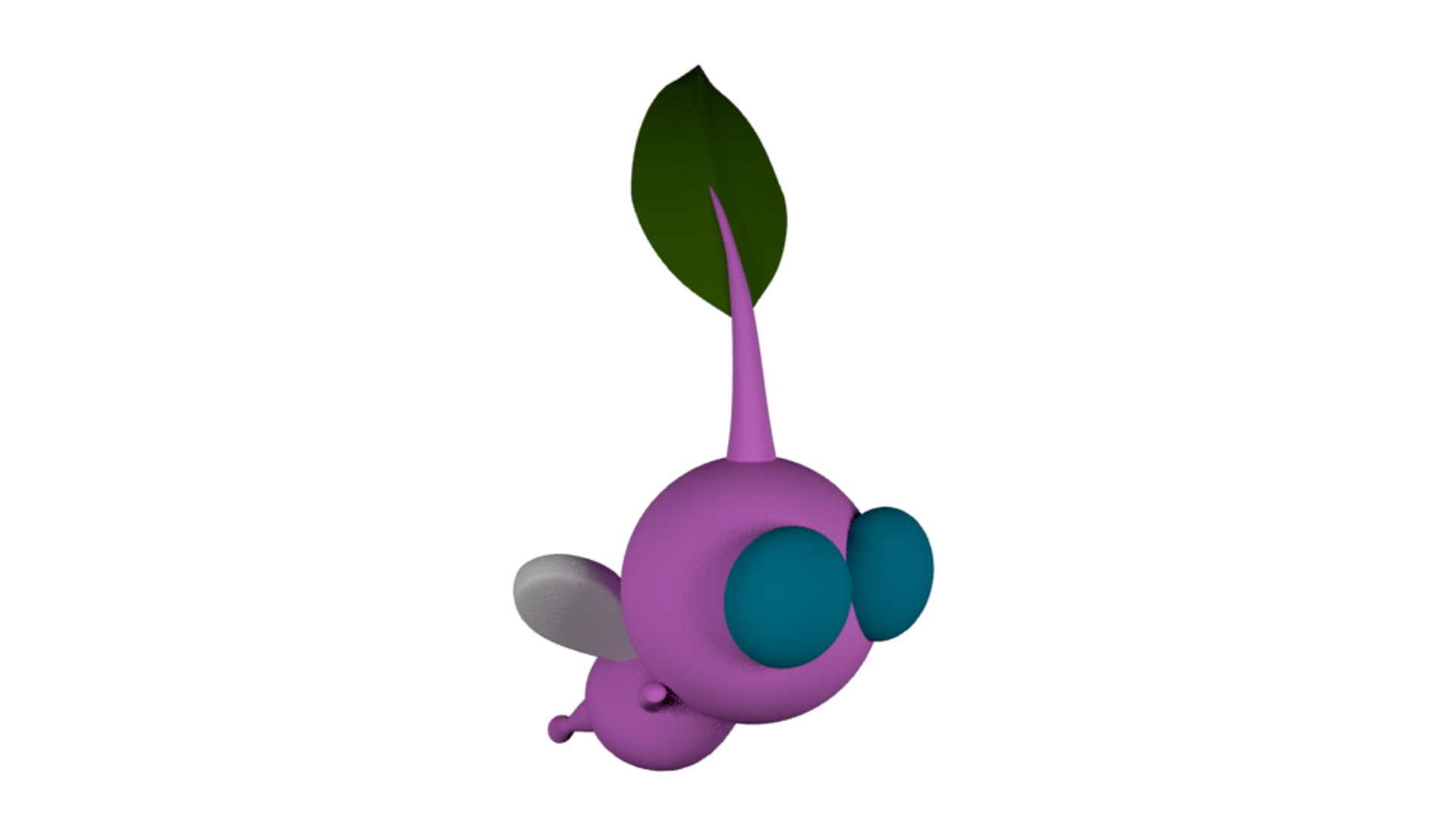 Pink Pikmin Model - TurboSquid 1657379