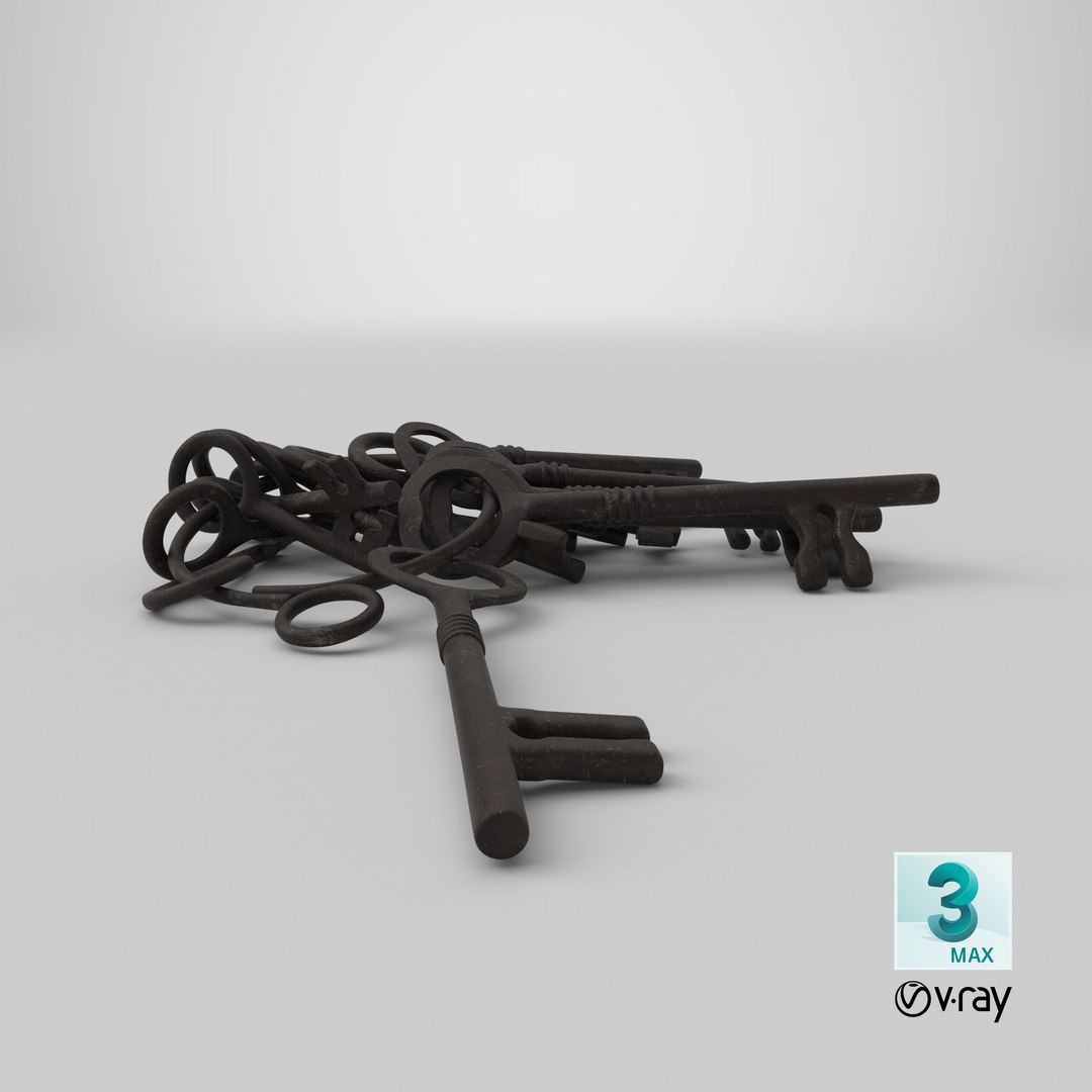 Skeleton-jailer-keys---flat 3D - TurboSquid 1216430