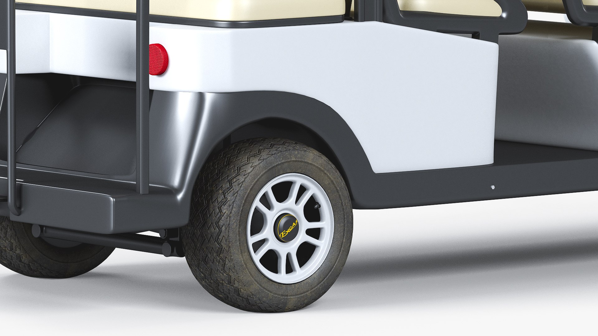 3D Electric Golf Car Excar Model - TurboSquid 1609808