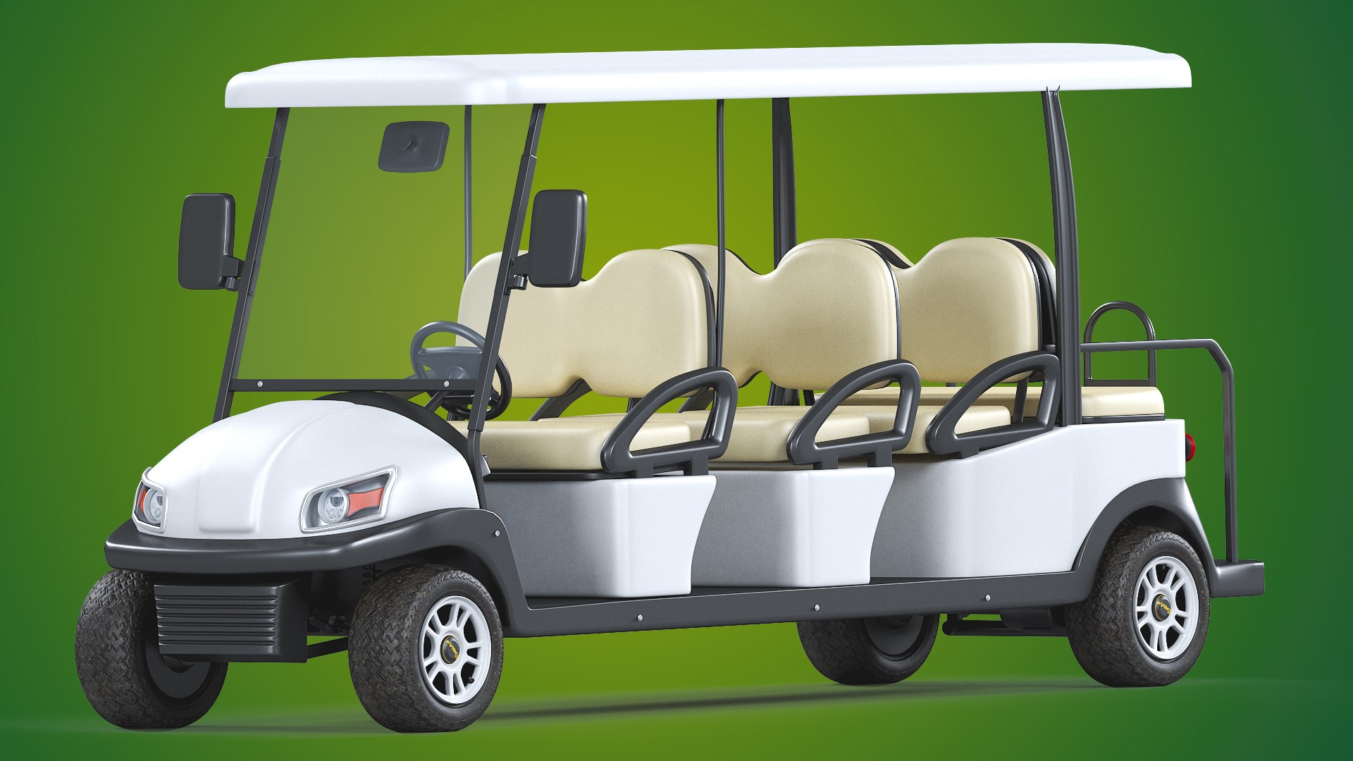 3D Electric Golf Car Excar Model - TurboSquid 1609808