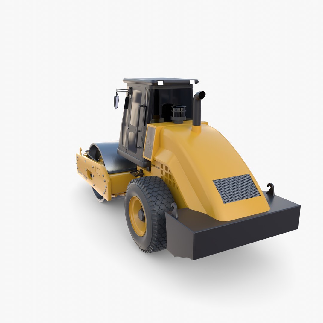 3D Model Road Roller V7 - TurboSquid 2200859