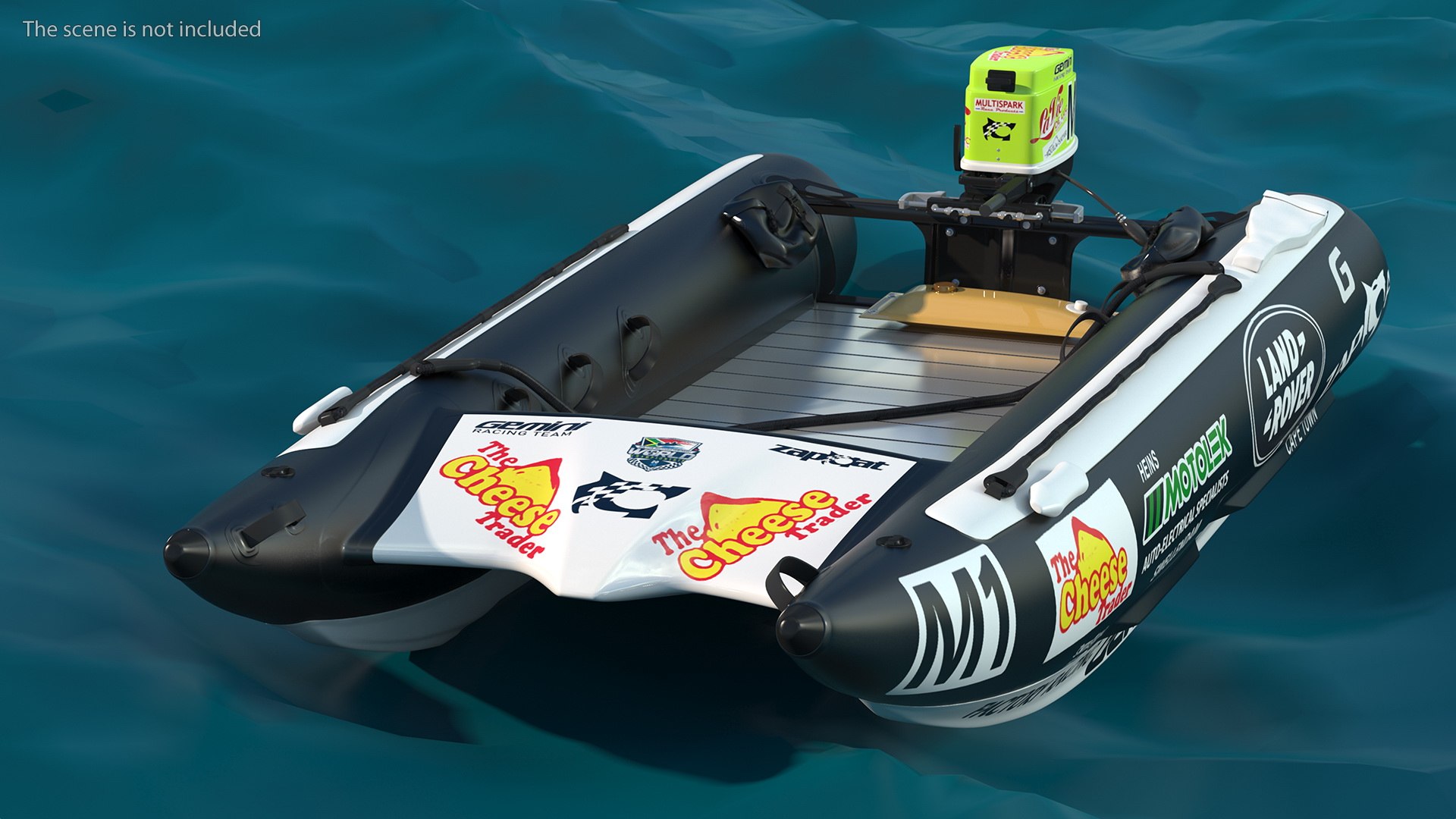 Racing Boat Gemini Zapcat F1 With Engine Black Model - TurboSquid 1942253