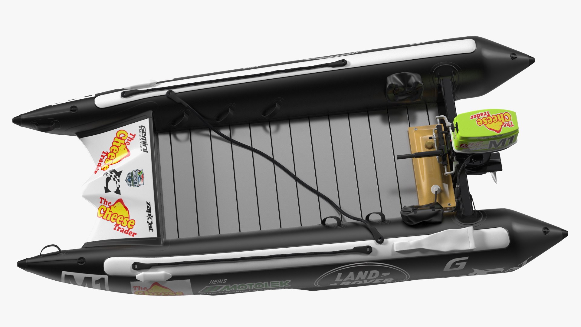 Racing Boat Gemini Zapcat F1 With Engine Black Model - TurboSquid 1942253