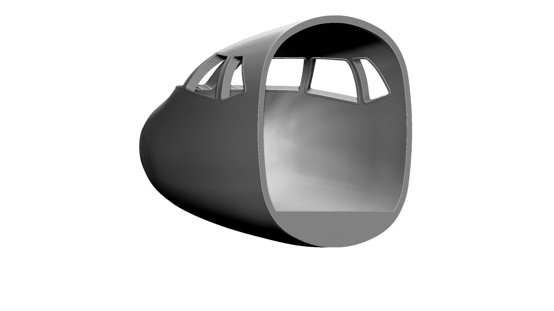 3D Flight Simulator Cockpit Shell Model - TurboSquid 2277051