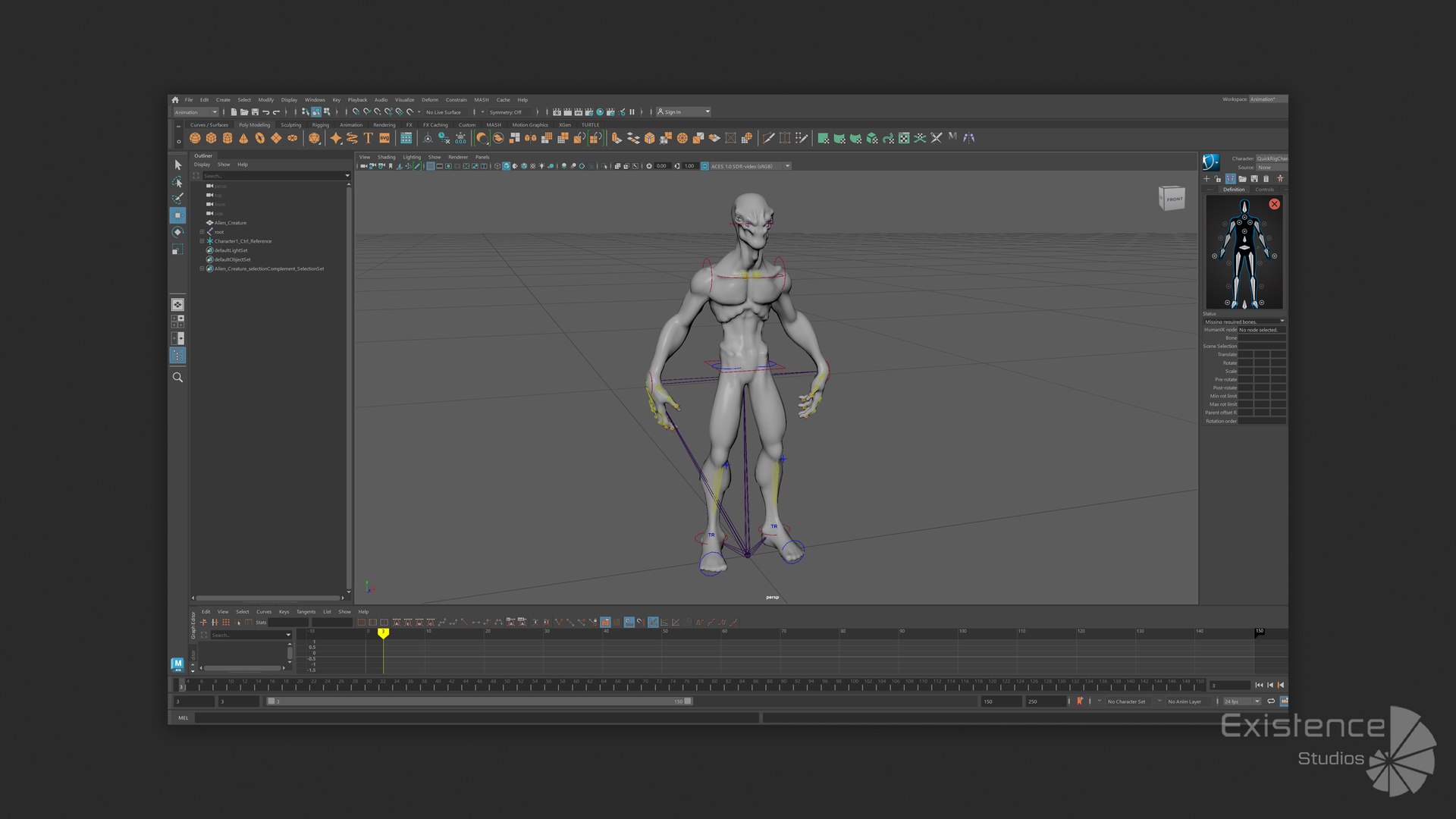 Alien Creature 01 - Low Poly Stylized Monsters - Animation Fantasy UFO ...