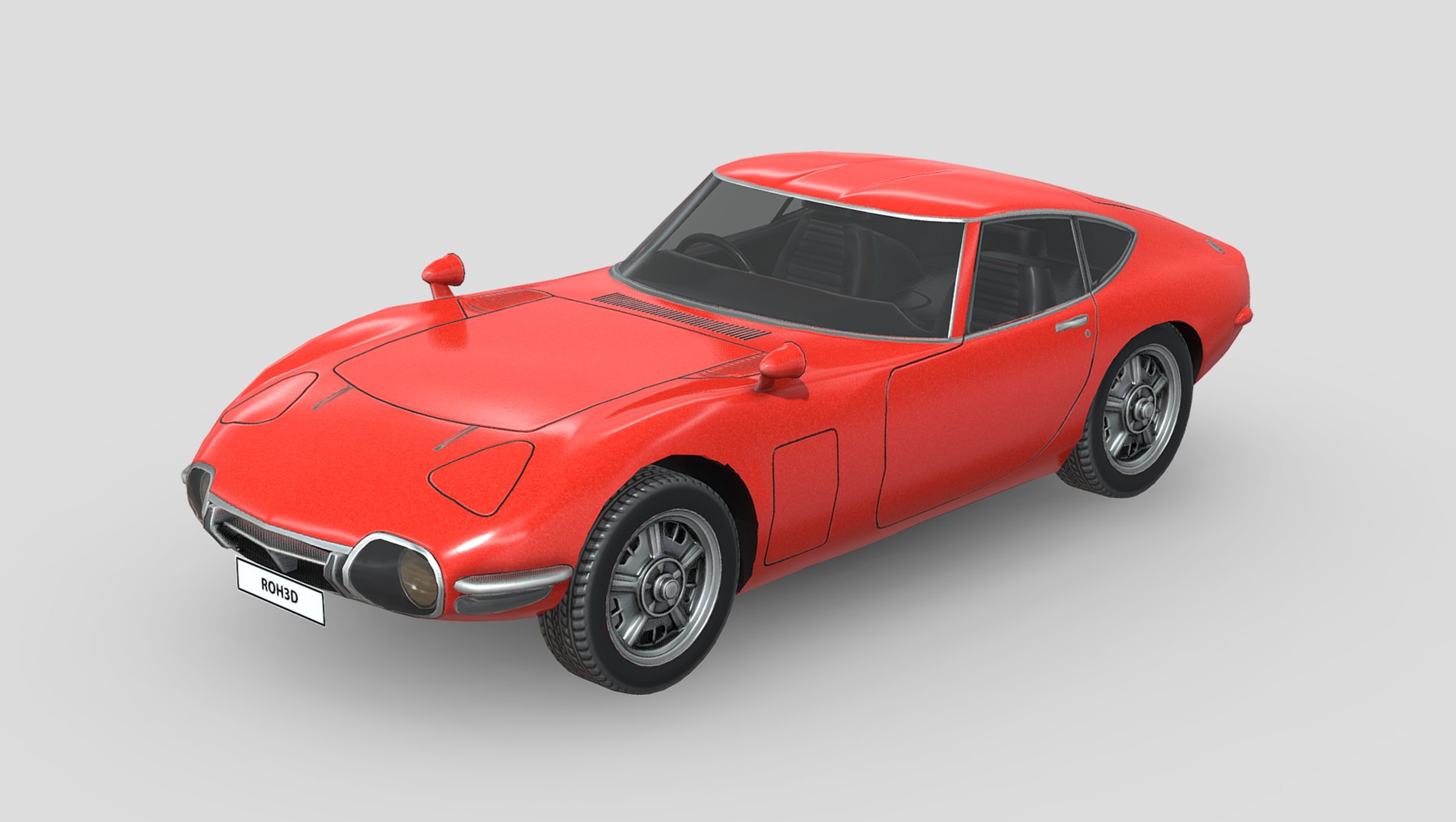 Toyota 2000GT 1969 3D Model - TurboSquid 2373141