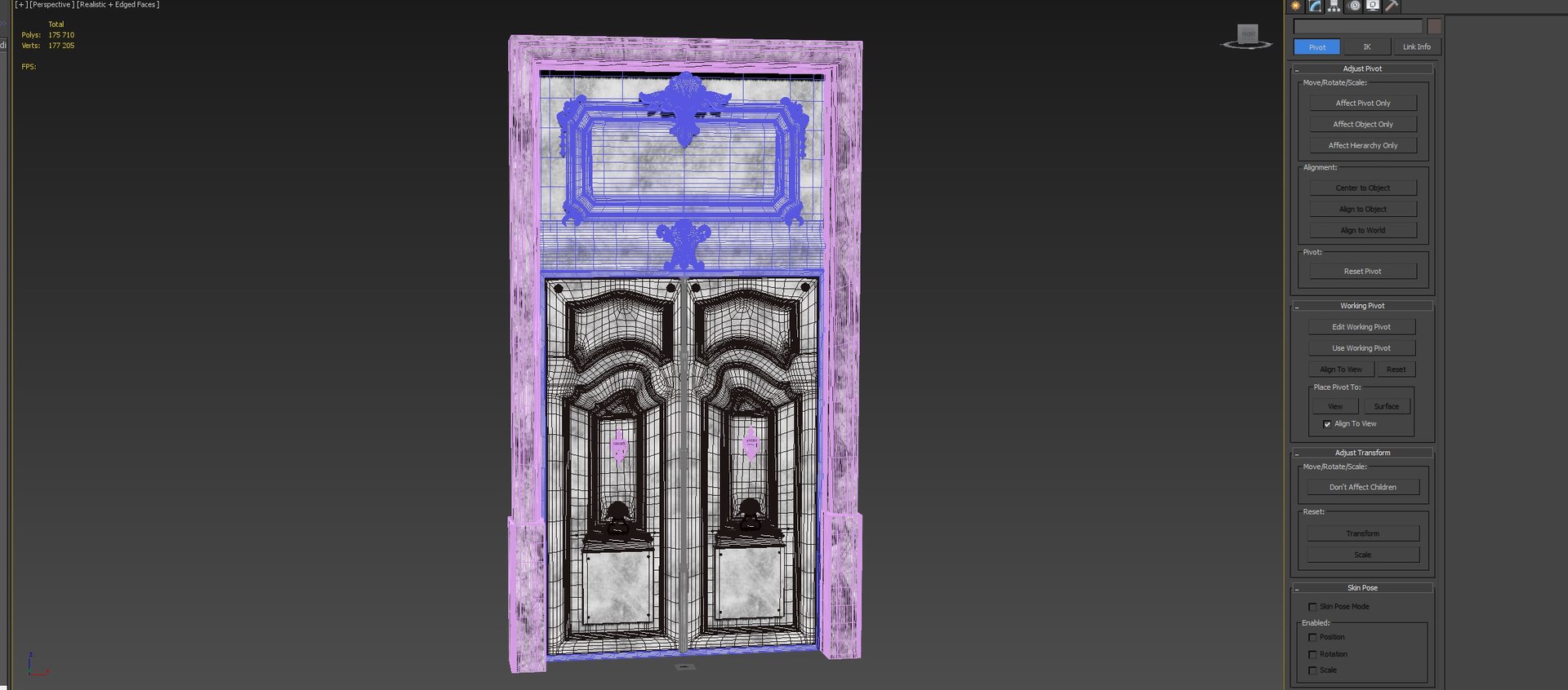 Entrance Classic Door 66 Model - TurboSquid 1909875