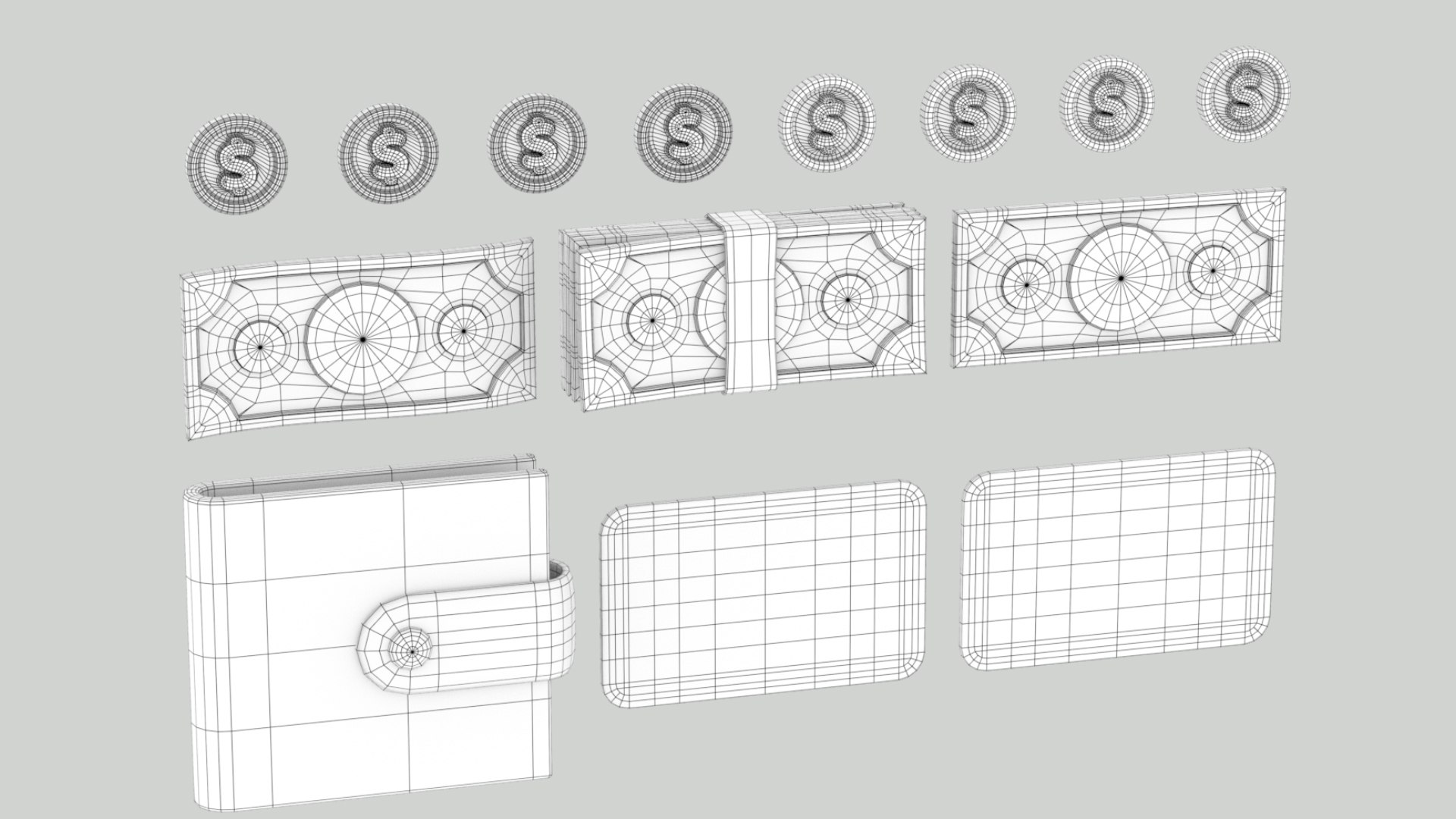 Cartoon Money 3D Model - TurboSquid 2265366