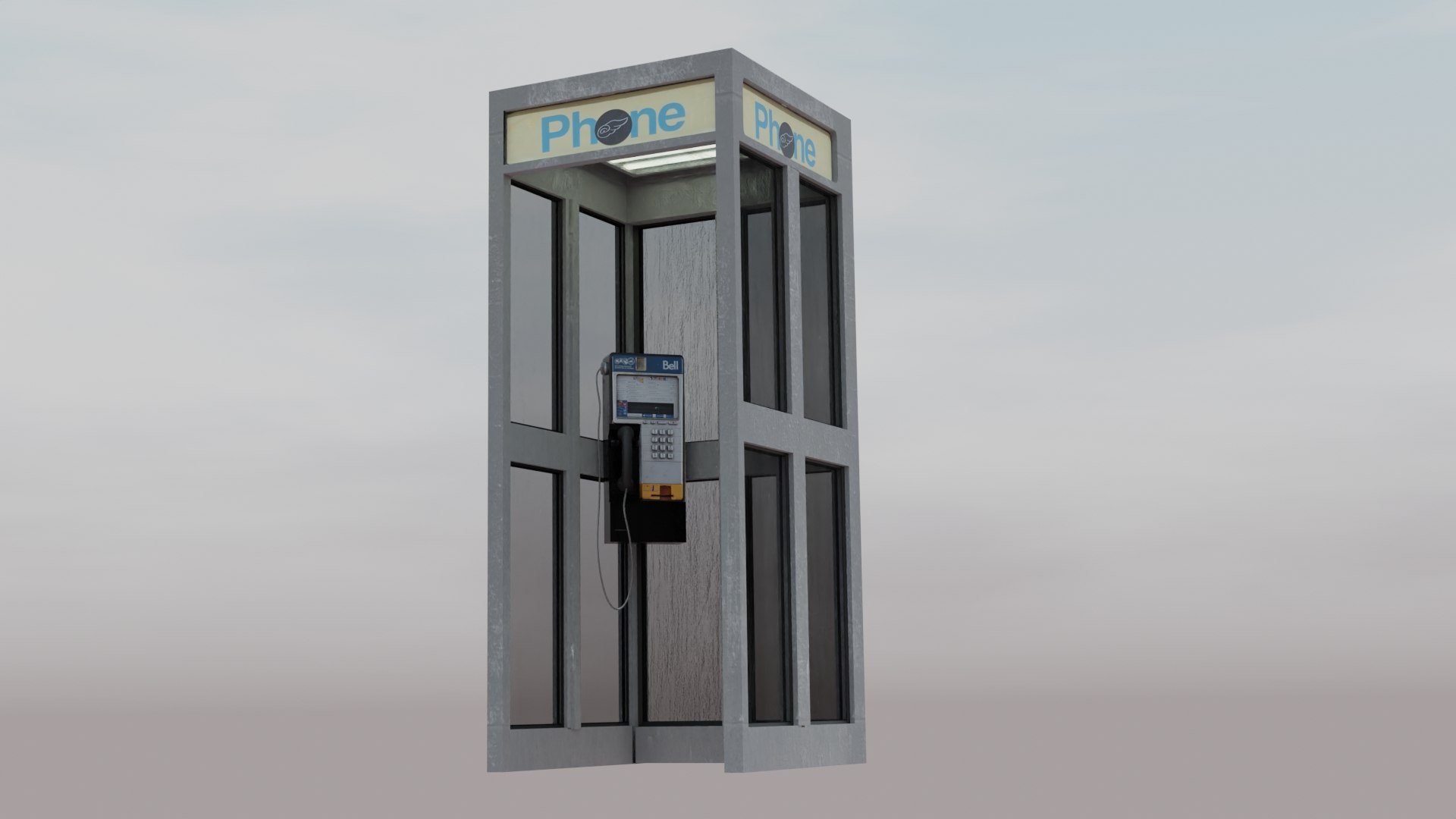 3D Phone Booth Model - TurboSquid 1937460