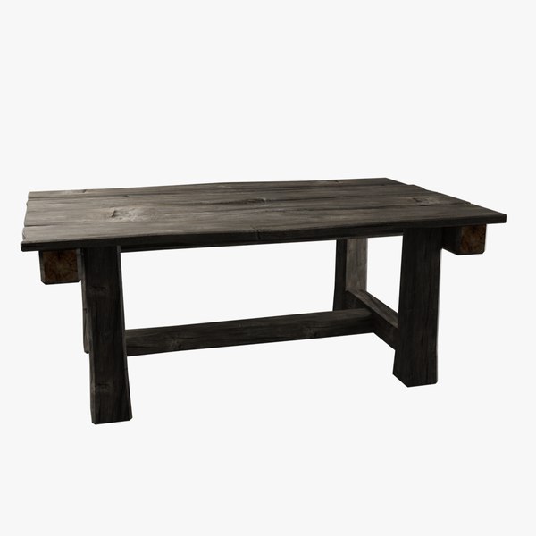 Medieval Wood Table Modelo 3D - TurboSquid 1673553
