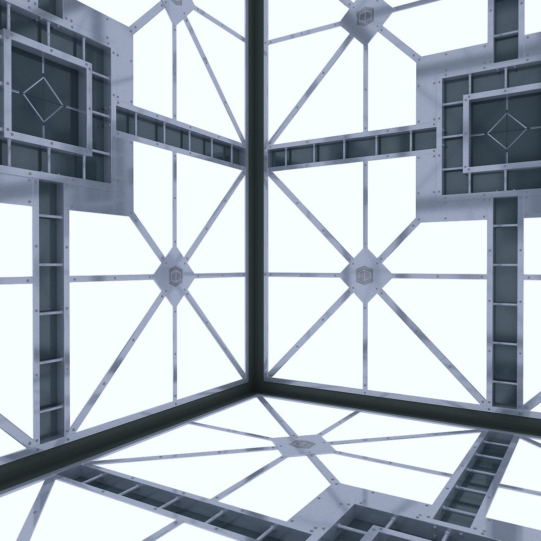 3d Model Of Sci Fi Room Hypercube