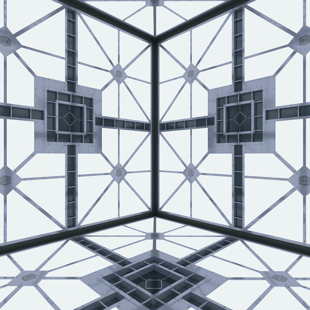 3d Model Of Sci Fi Room Hypercube