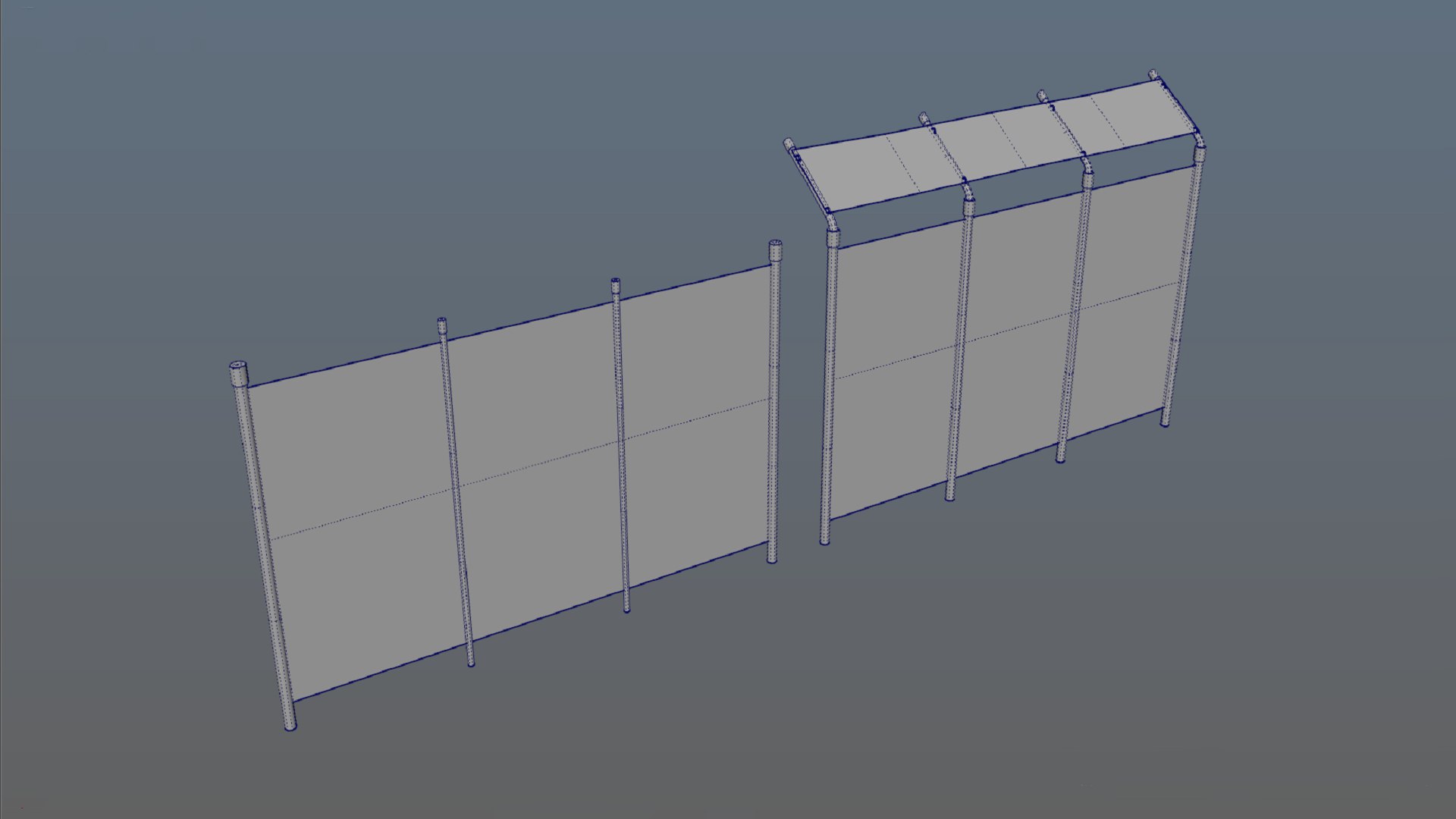 Netting Mesh Fence Kit Low-poly 3D model - TurboSquid 1883572