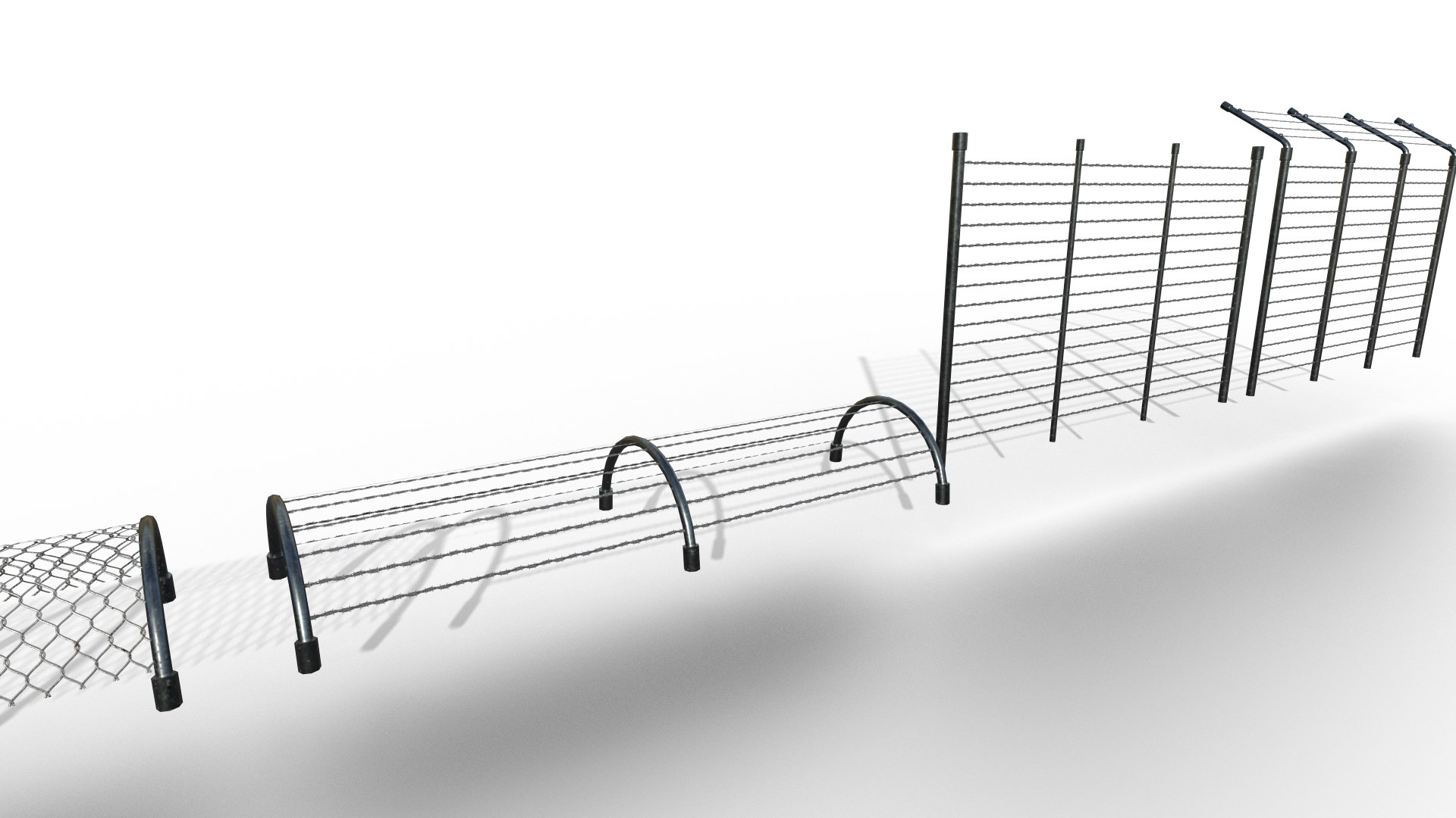 Netting Mesh Fence Kit Low-poly 3D Model - TurboSquid 1883572