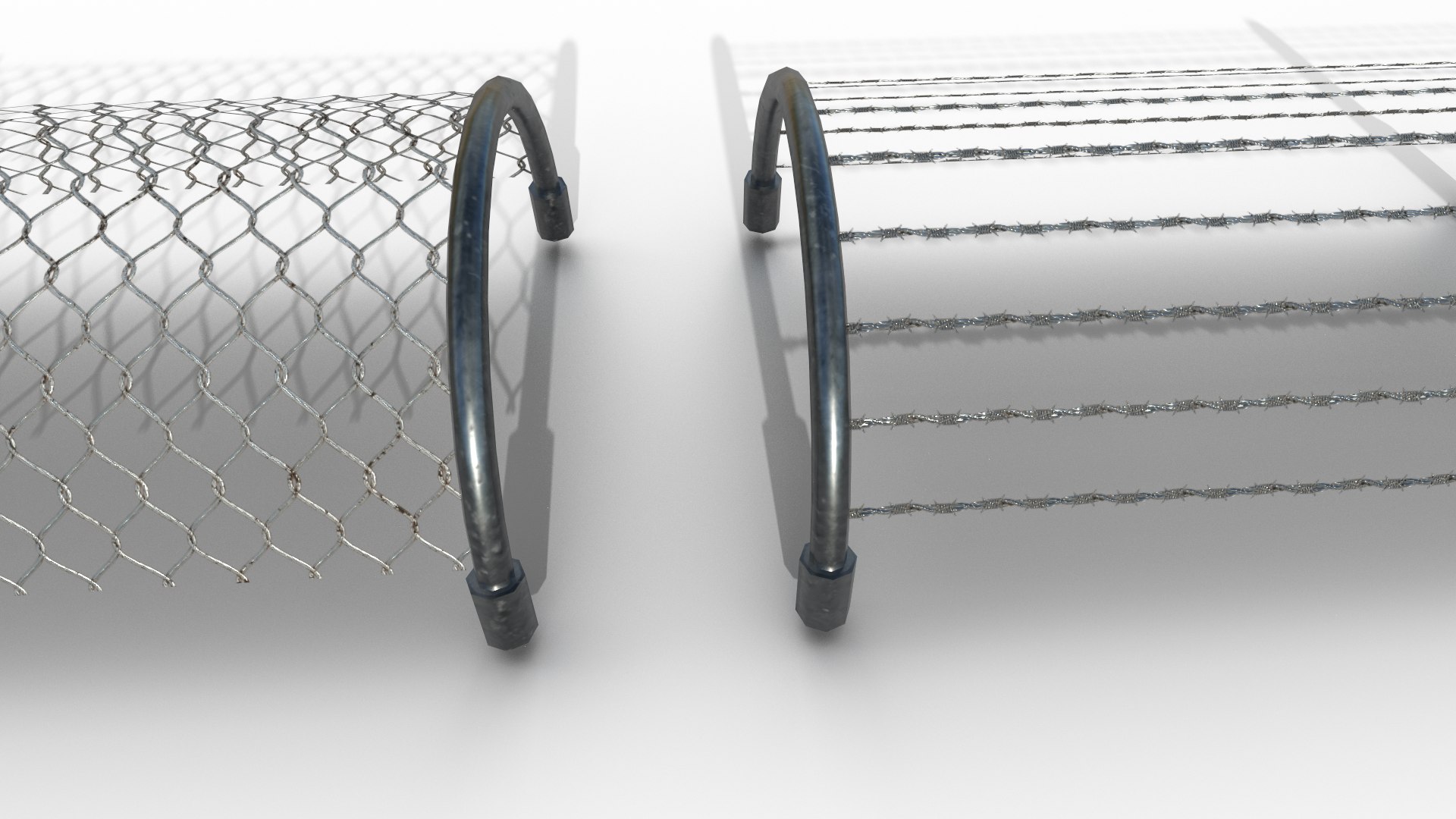 Netting Mesh Fence Kit Low-poly 3D model - TurboSquid 1883572