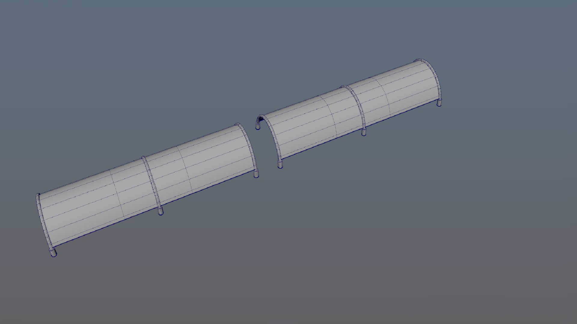 Netting Mesh Fence Kit Low-poly 3D model - TurboSquid 1883572