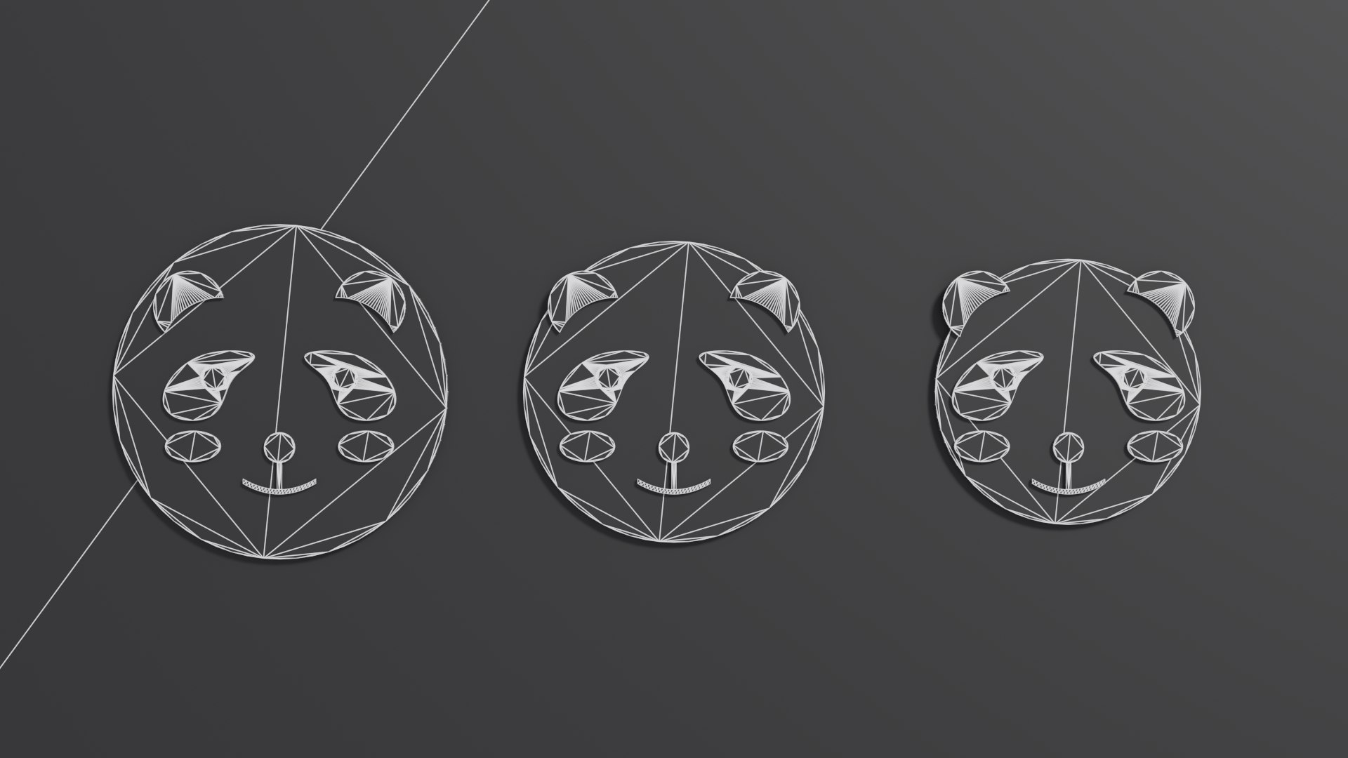 Cartoon Cute Panda Head 3D Model - TurboSquid 1869500
